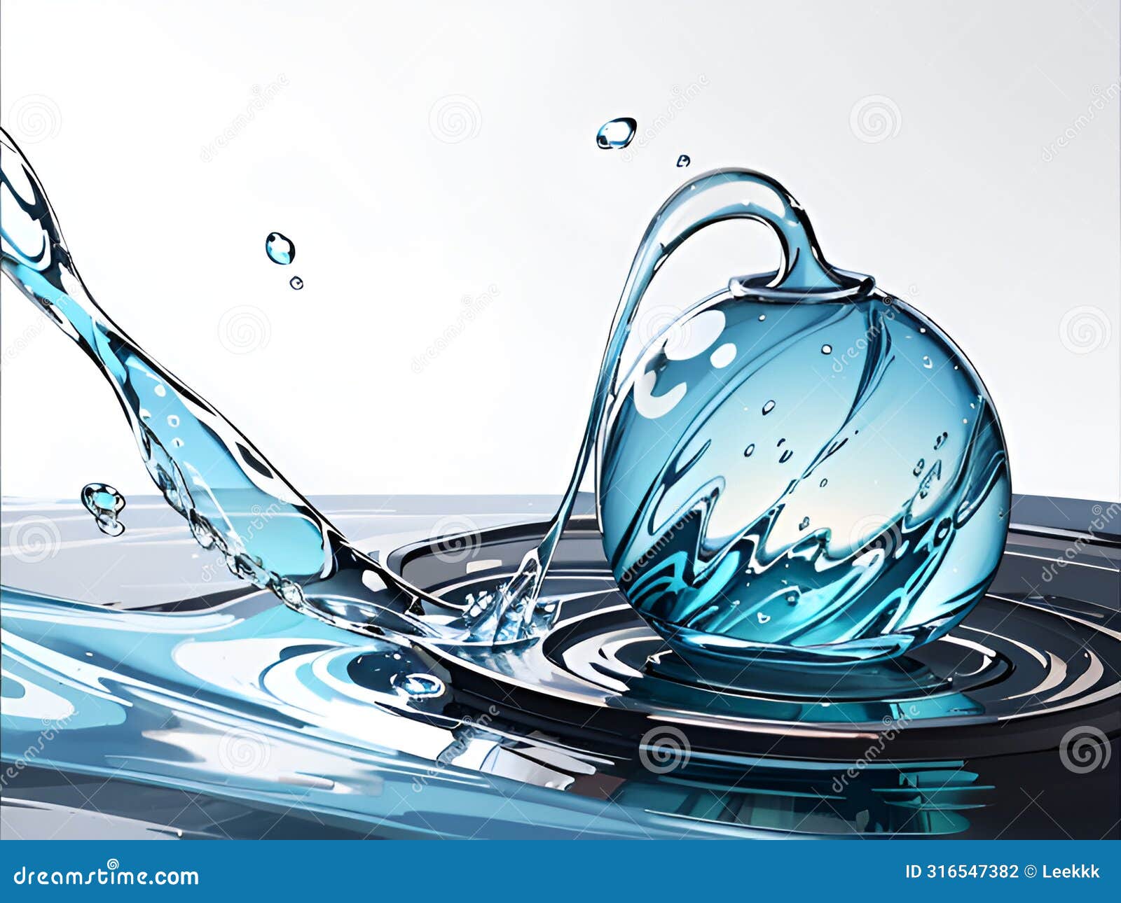 Dynamic Water Droplet Background Water Element Material Water Surface ...