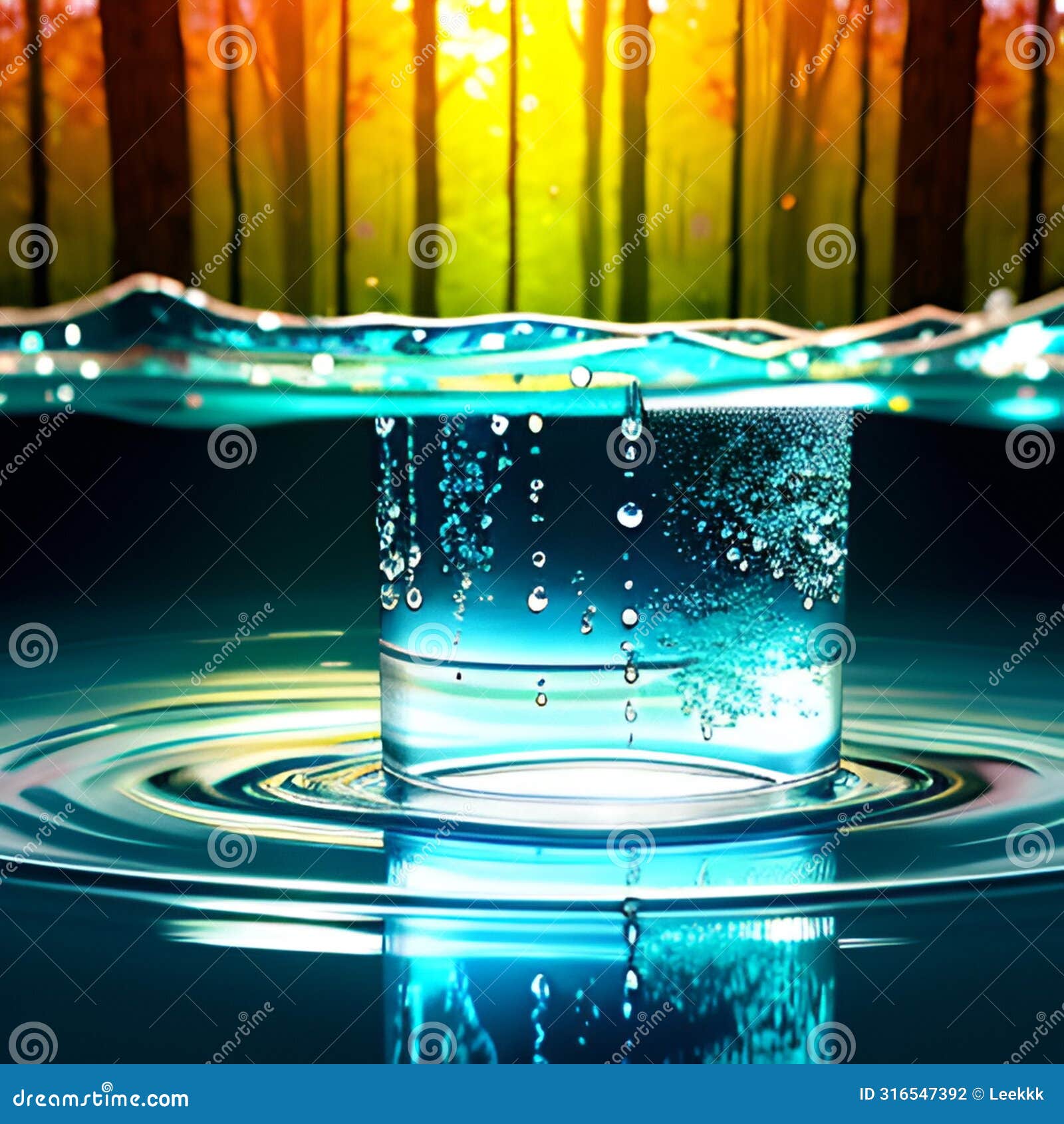 Dynamic Water Droplet Background Water Element Material Water Surface ...