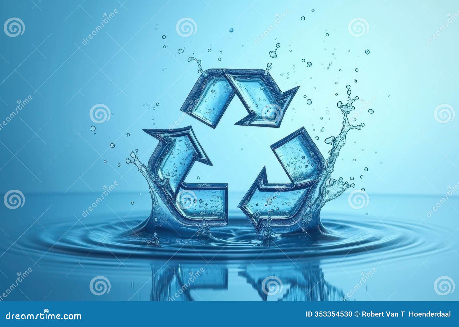 Dynamic Water Splash Art for Environmental Conservation Campaign Stock ...