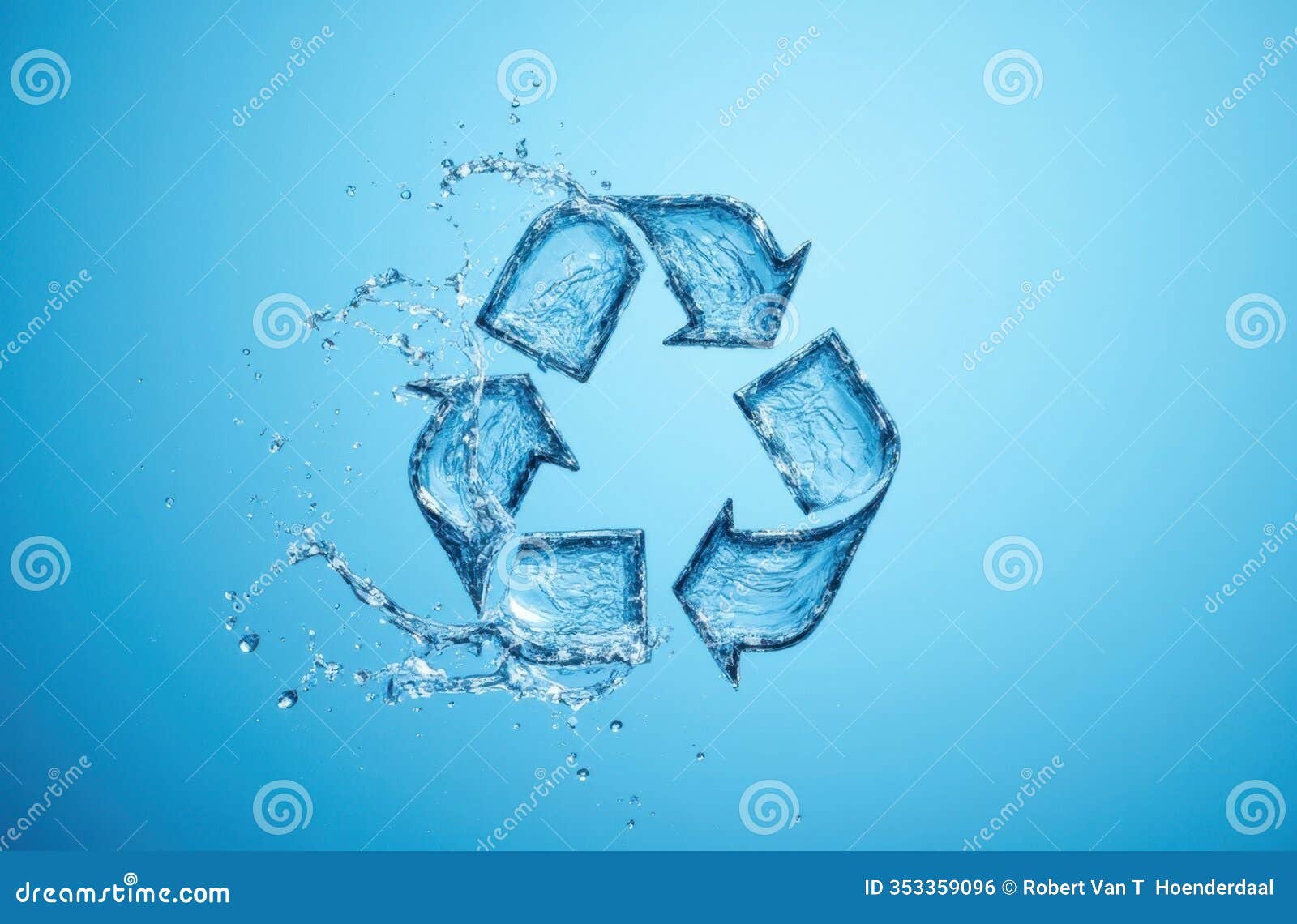 Dynamic Water Splash Art for Environmental Conservation Campaign Stock ...