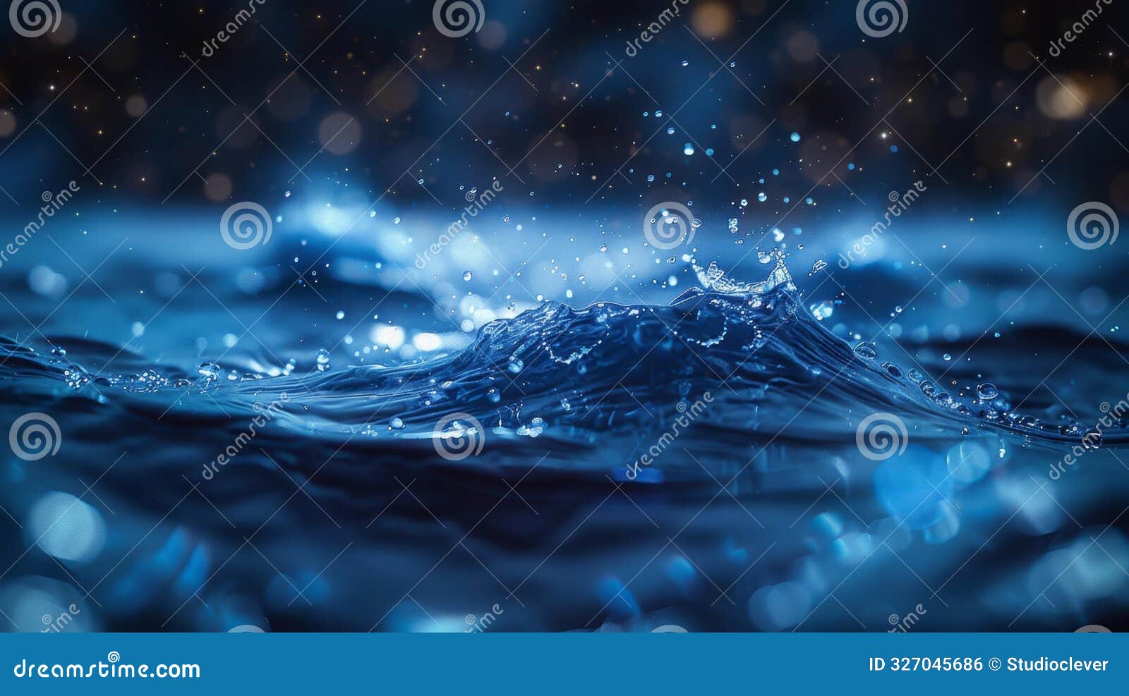 Dynamic Water Splash with Sparkling Droplets - Generative Ai Stock ...