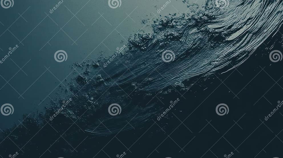 A Dynamic Wave Captured in Deep Blue Tones, Evoking Motion and ...