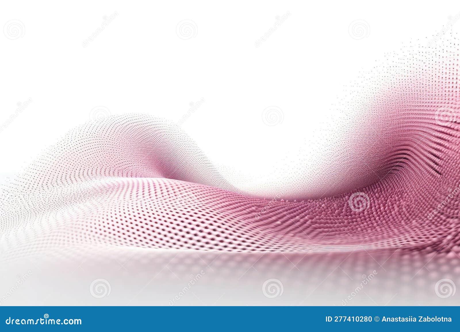 Dynamic Wave Elements of Pink Dots on a White Background. Generative AI ...