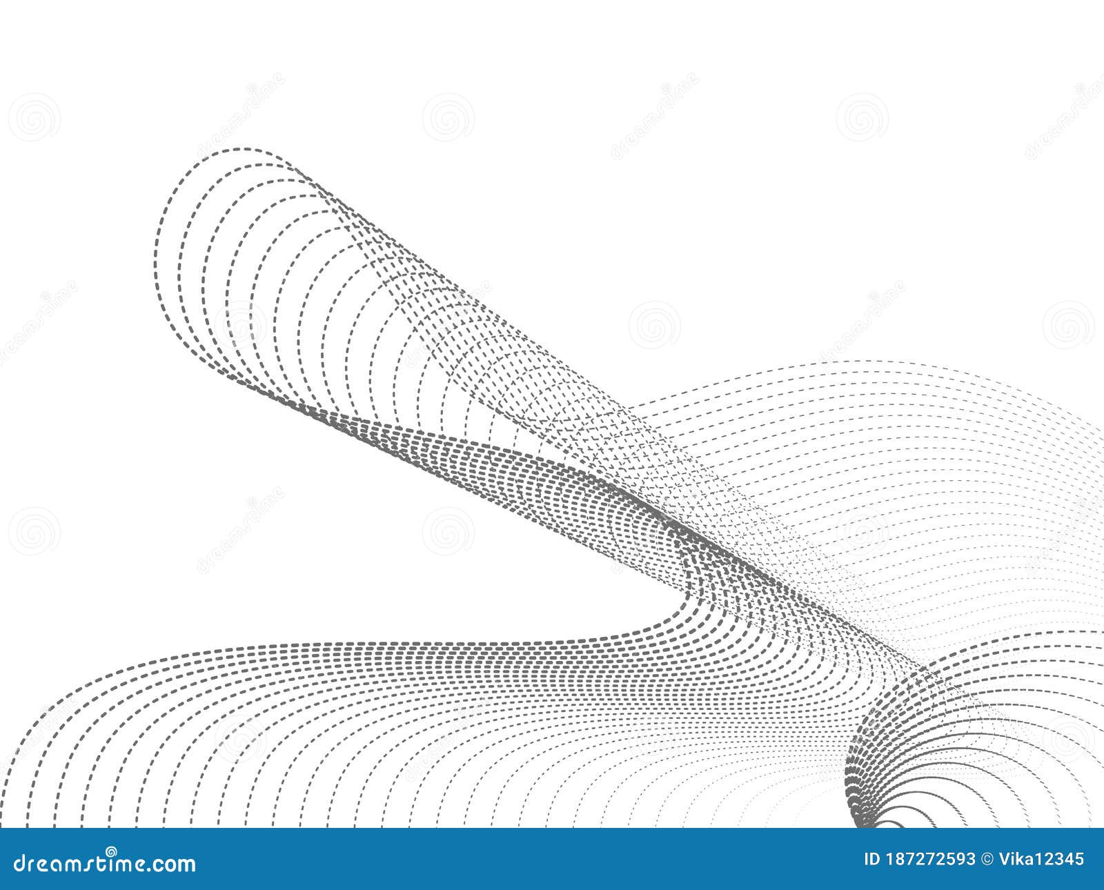 Dynamic Wave Particles Black and White Abstract Background Stock Vector ...