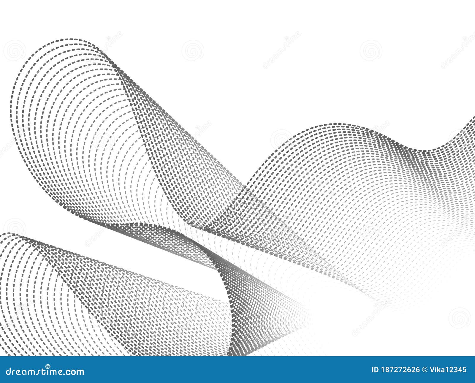 Wave Of Particles. Luxury Abstract Background With Dynamic Wave. Retro ...