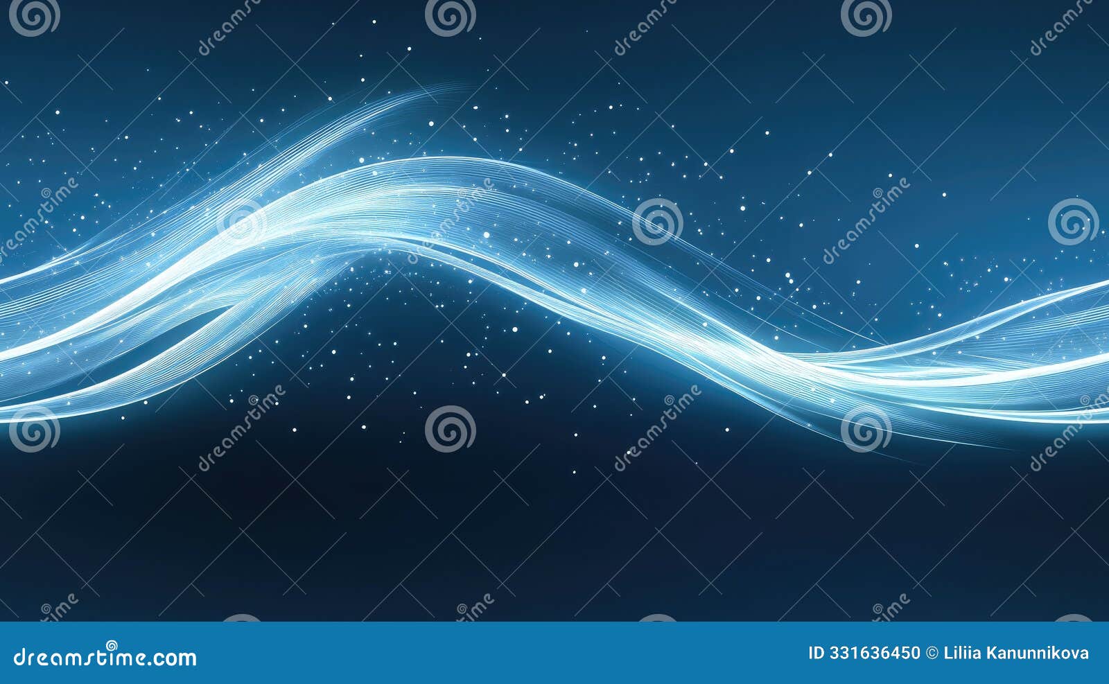 A Dynamic Wave Pattern Showcases White Glowing Lines Against a Light ...