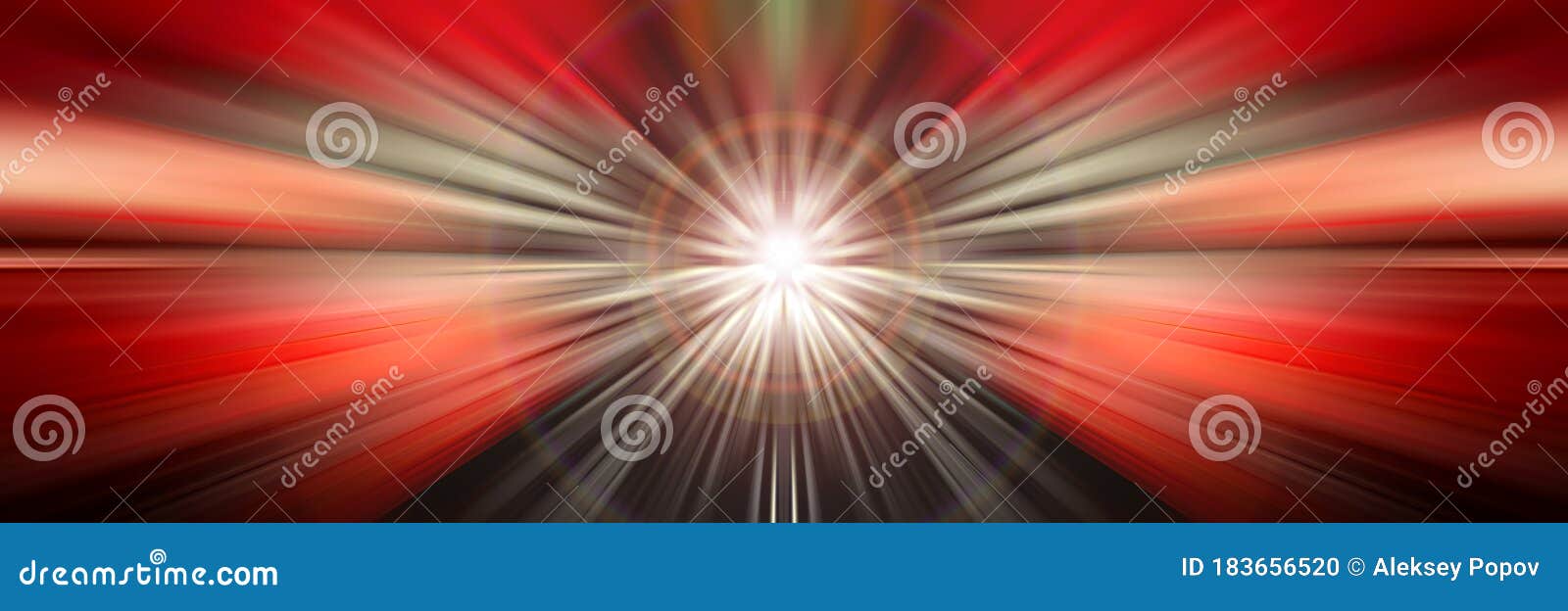 Dynamic White and Red Lines of Light. Stock Illustration - Illustration ...