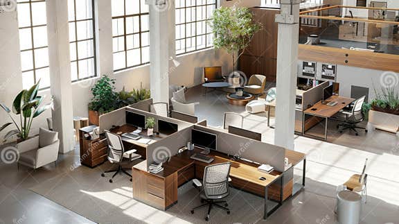 Dynamic Workspace with Designated Zones for Efficiency Stock ...