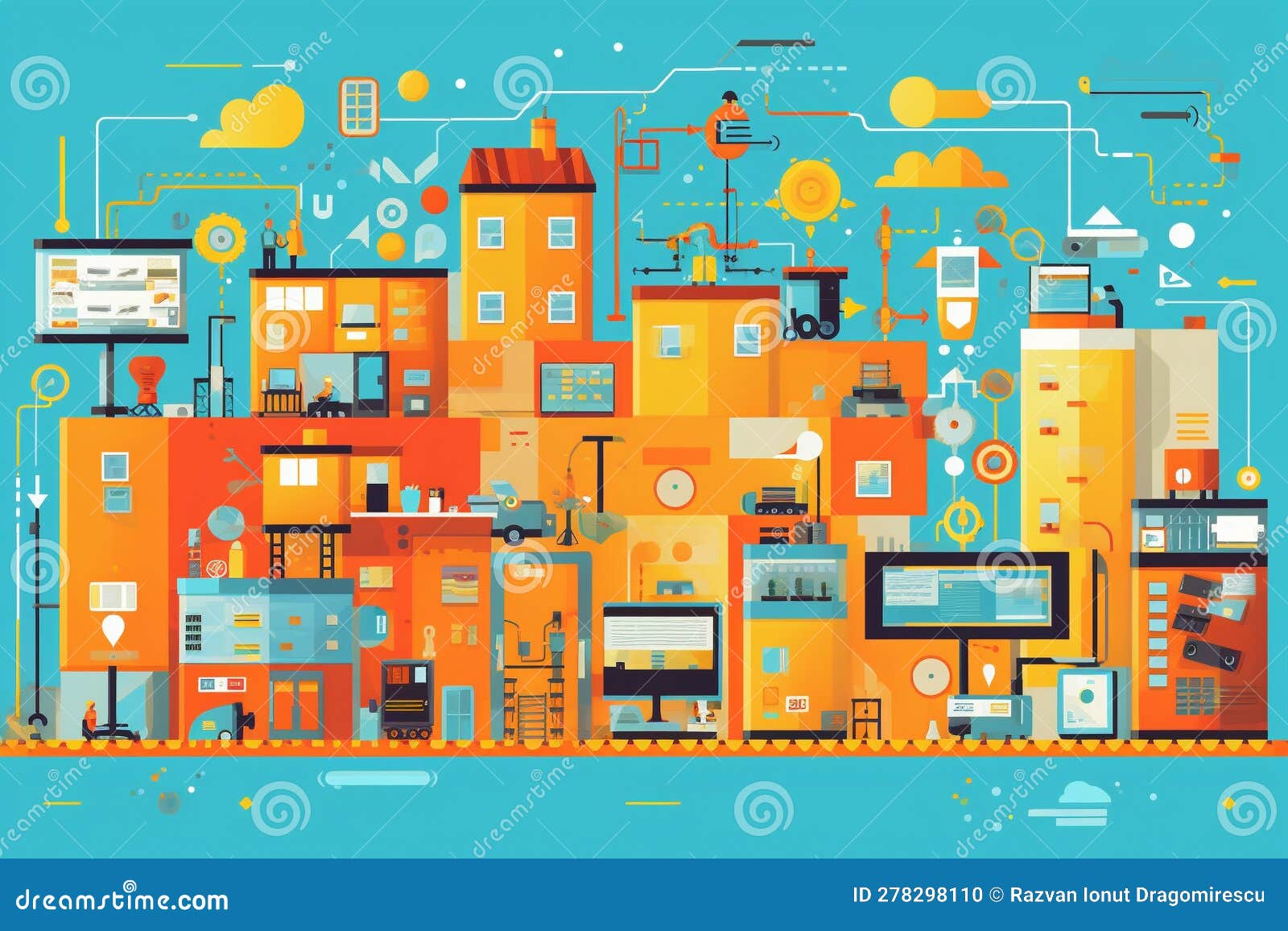 Dynamic World of the Internet of Things (IoT), Showcasing a Diverse ...