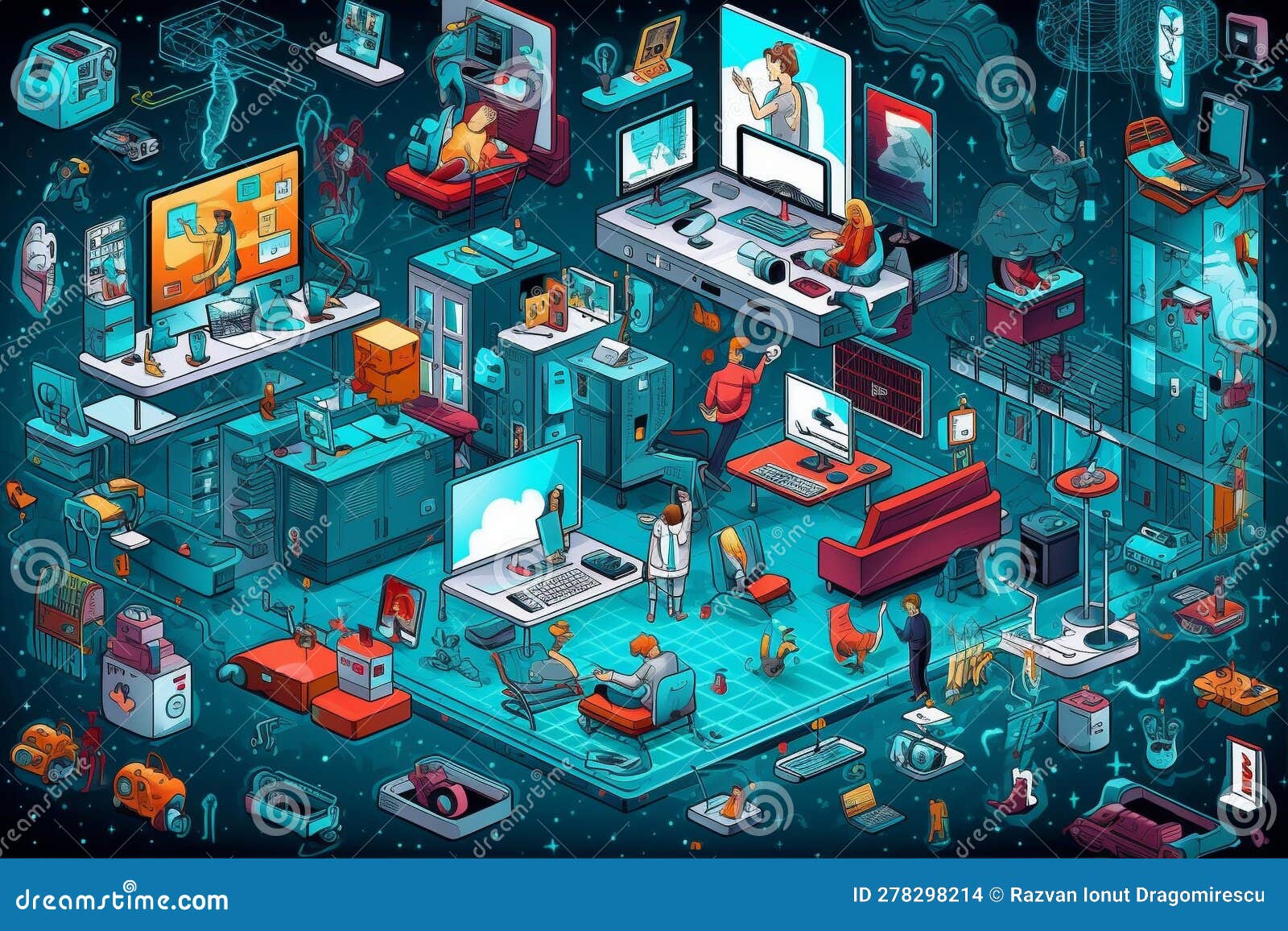 Dynamic World of the Internet of Things (IoT), Showcasing a Diverse ...