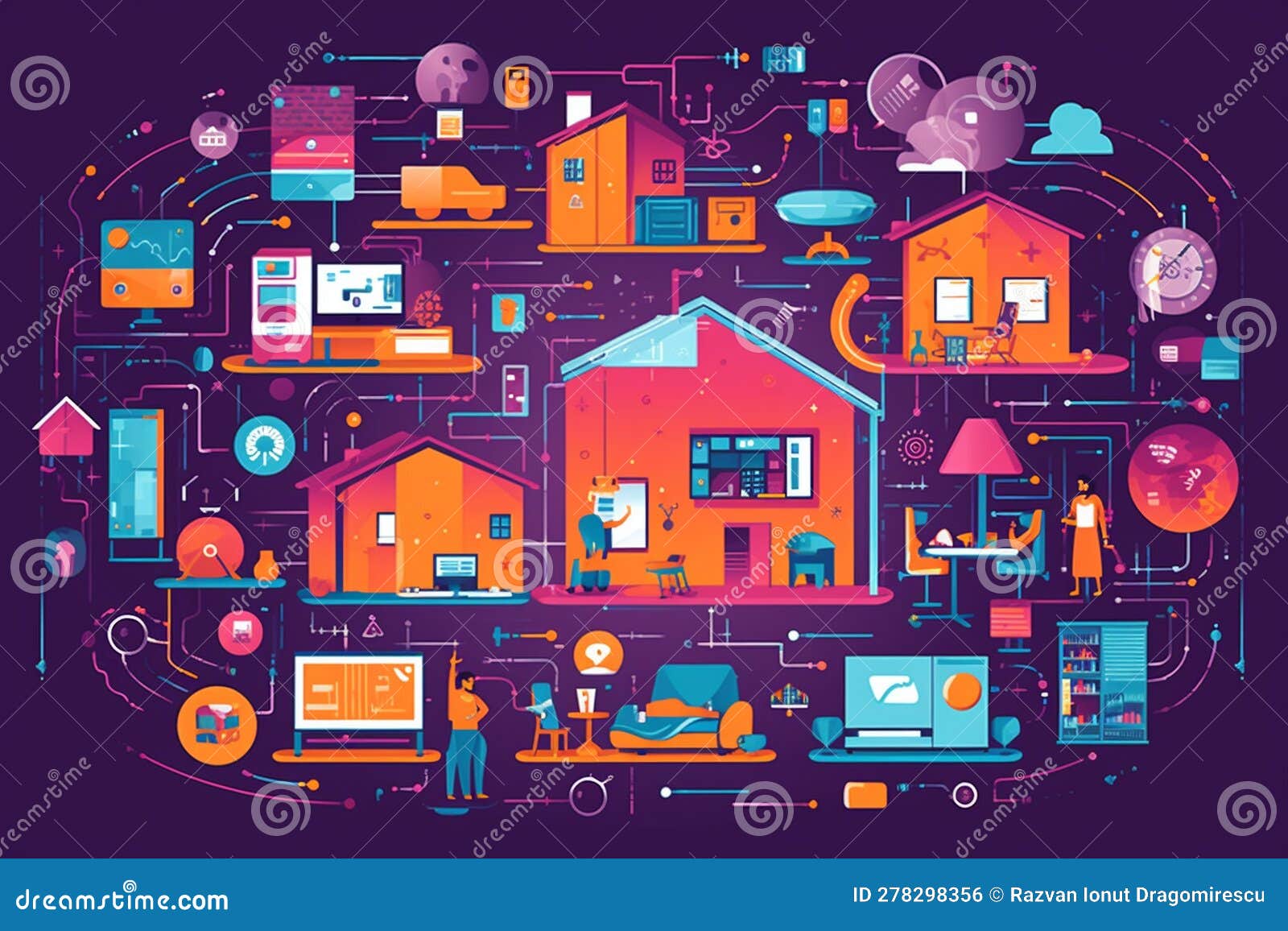 Dynamic World of the Internet of Things (IoT), Showcasing a Diverse ...