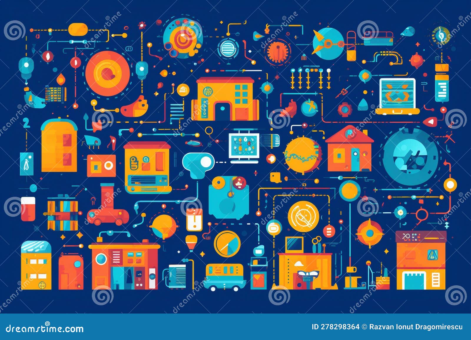 Dynamic World of the Internet of Things (IoT), Showcasing a Diverse ...