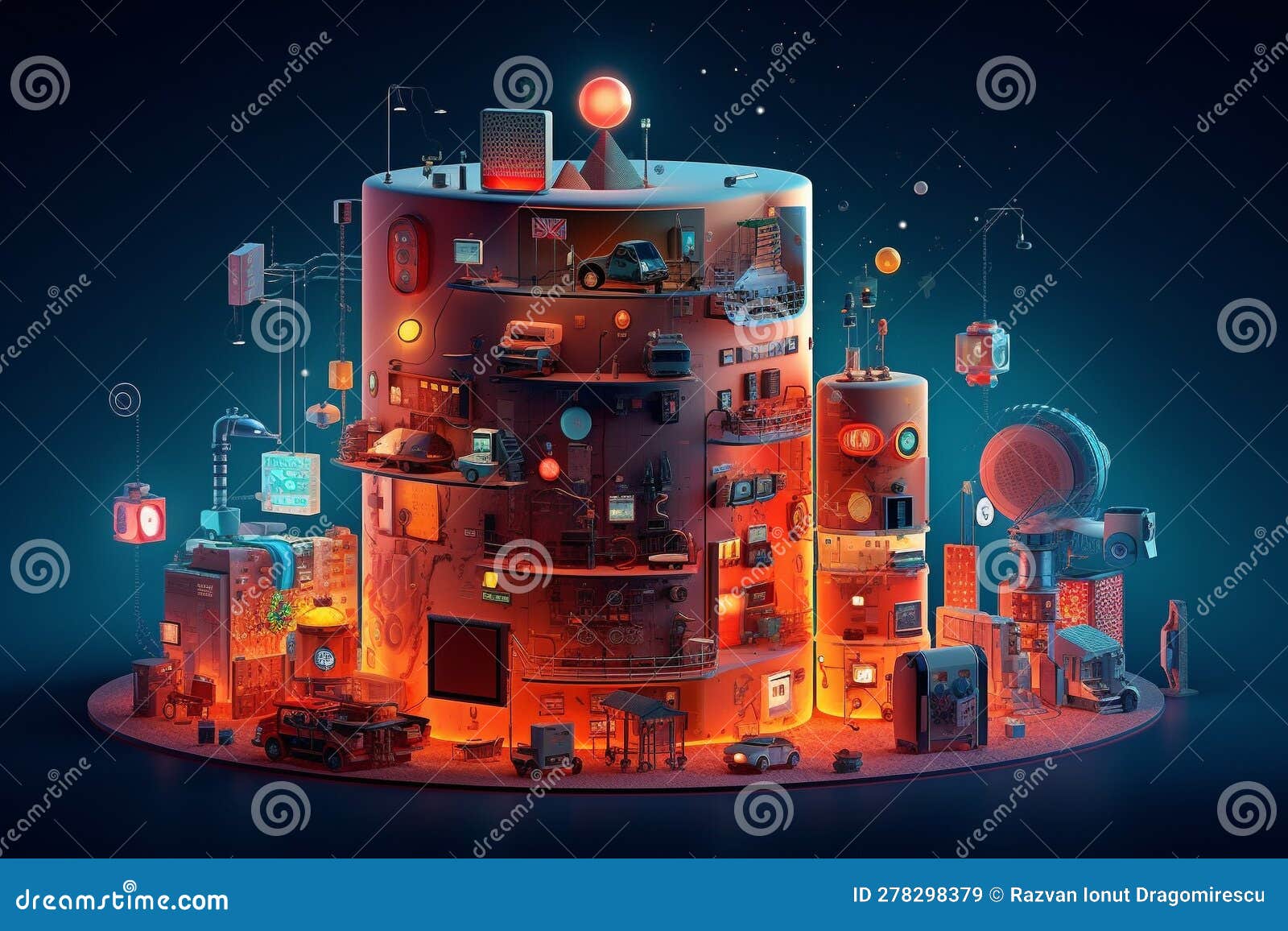 Dynamic World of the Internet of Things (IoT), Showcasing a Diverse ...