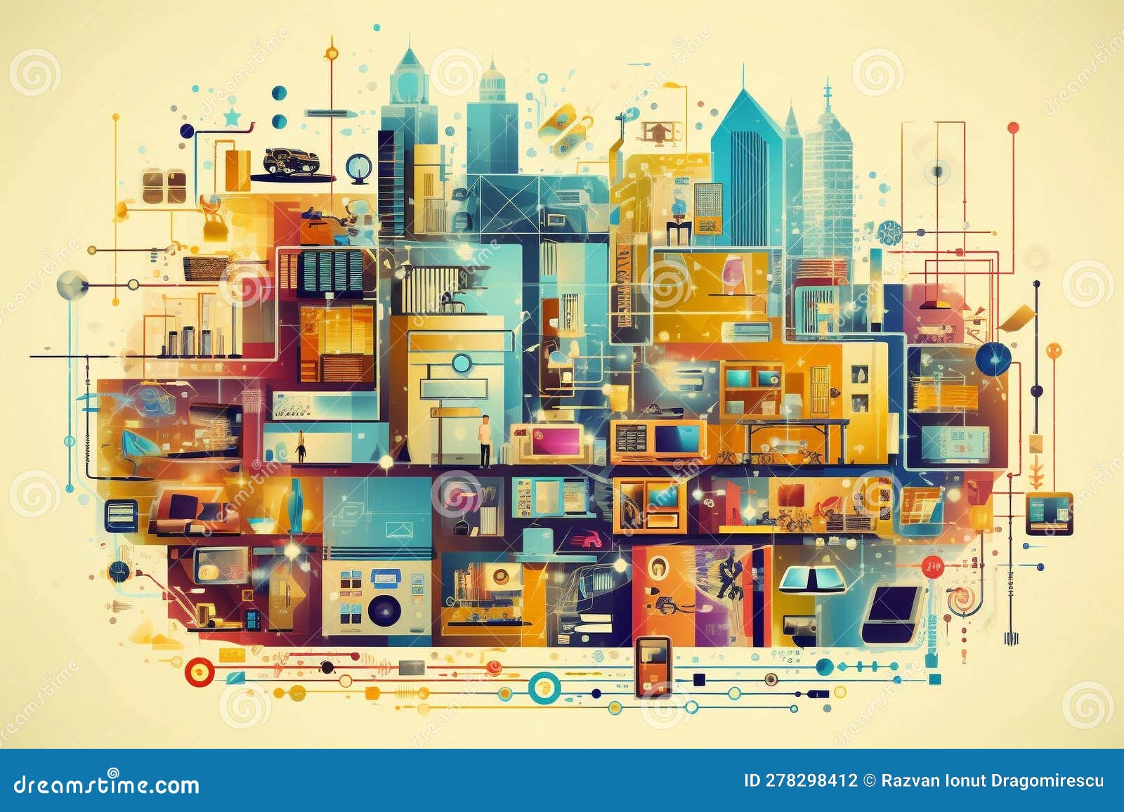 Dynamic World of the Internet of Things (IoT), Showcasing a Diverse ...