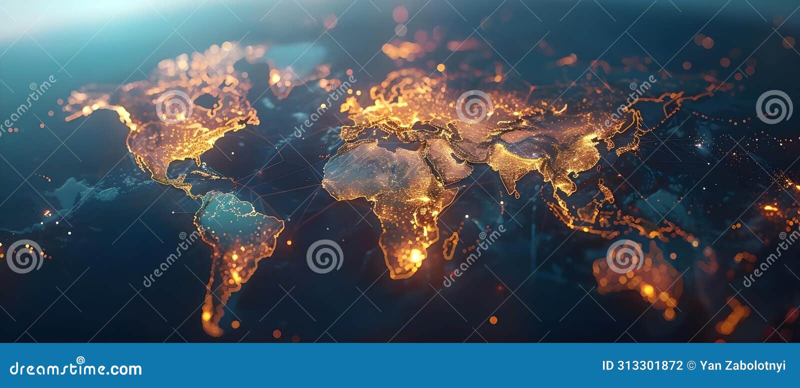 A Dynamic World Map with Interconnected Continents and Borders, Perfect ...