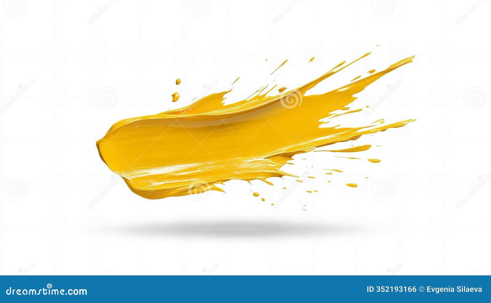 Dynamic Yellow Paint Splash on White Background Capturing Motion and ...