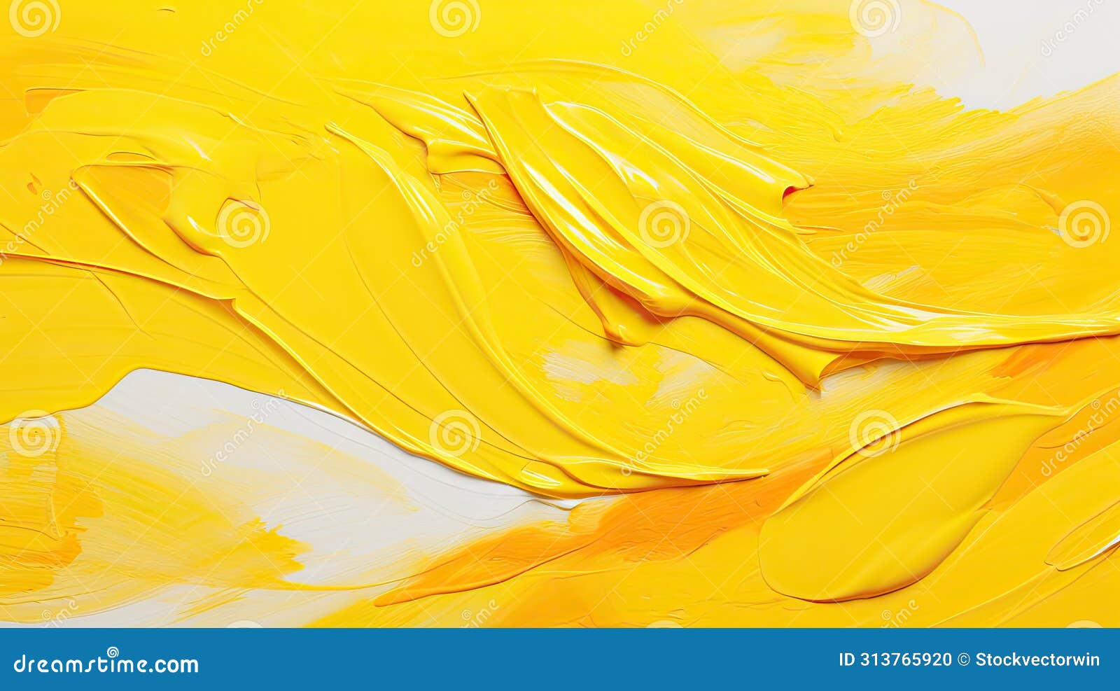 Dynamic Yellow Paint Strokes Stock Illustration - Illustration of ...