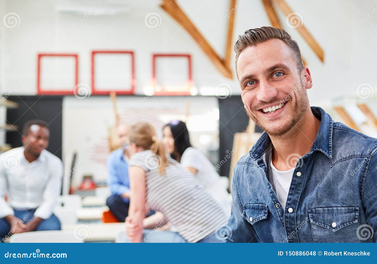 Dynamic Young Man As Start-up Founder Stock Photo - Image of loose ...