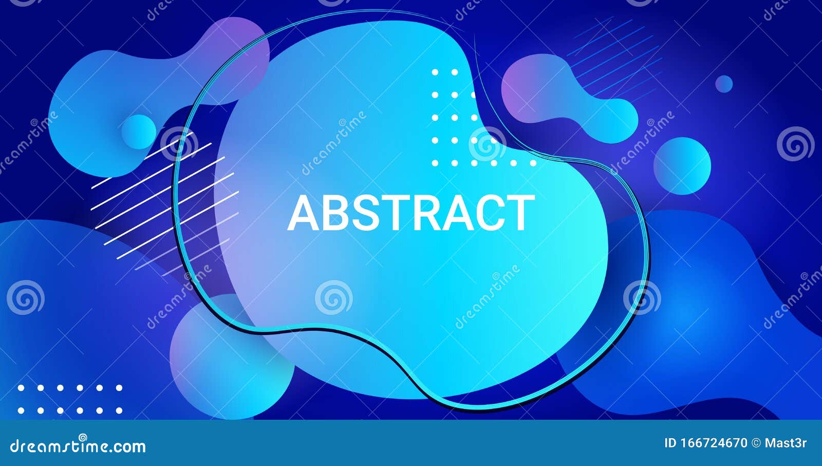 Dynamical Colored Form Gradient Abstract Banner Flowing Liquid Shape ...