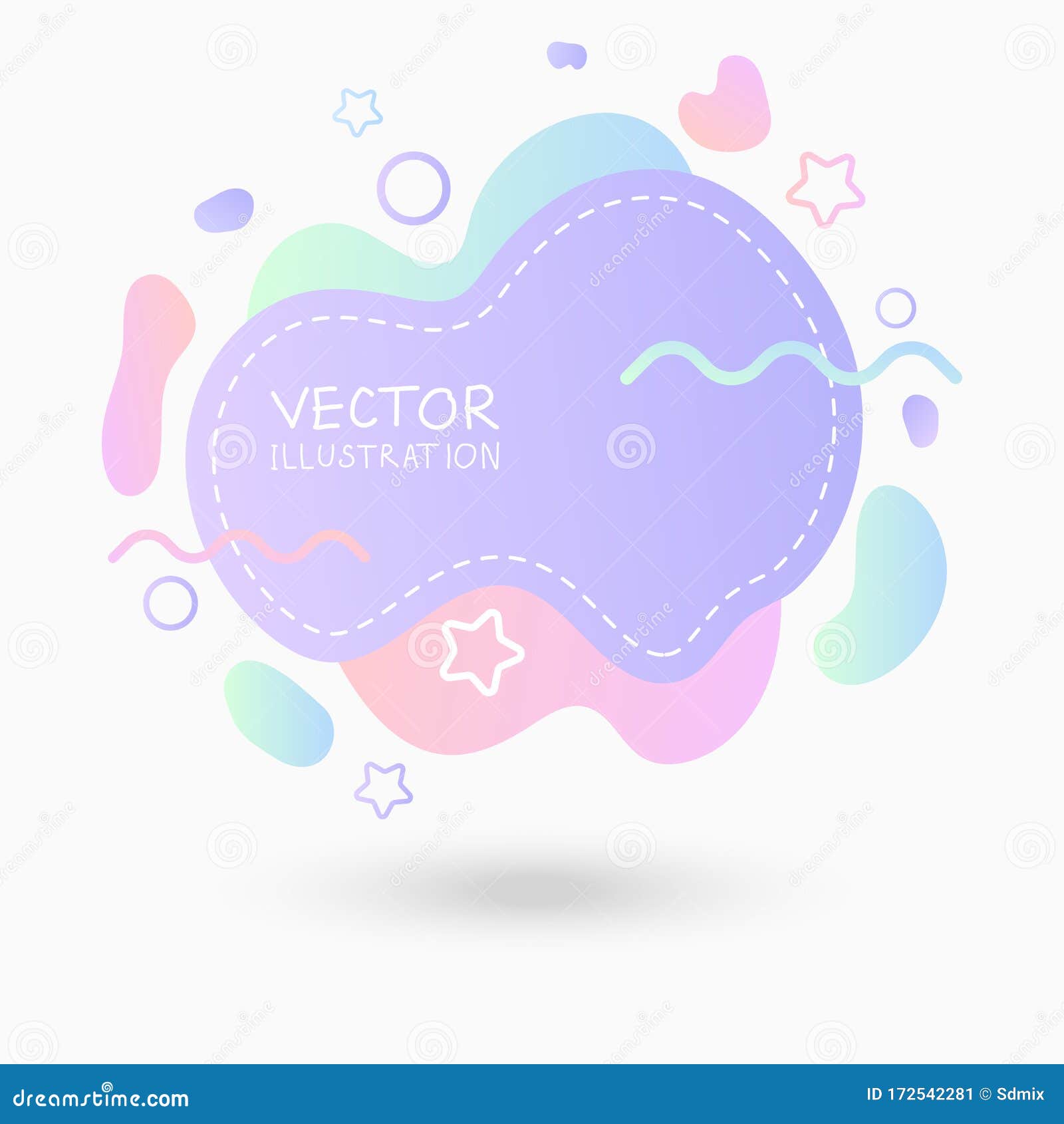 Dynamical Colored Forms. Abstract Modern Graphic Elements Stock Vector ...