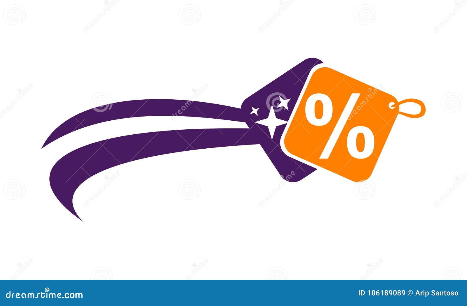 Dynamischer Rabatt Logo Design Template Vektor Abbildung - Illustration ...