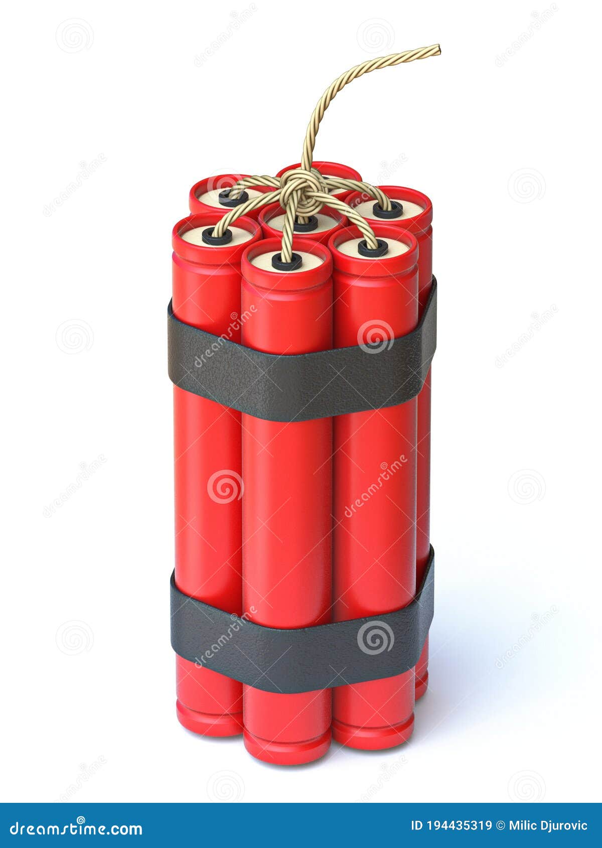 Dynamit 3d stock abbildung. Illustration von sicherung - 194435319