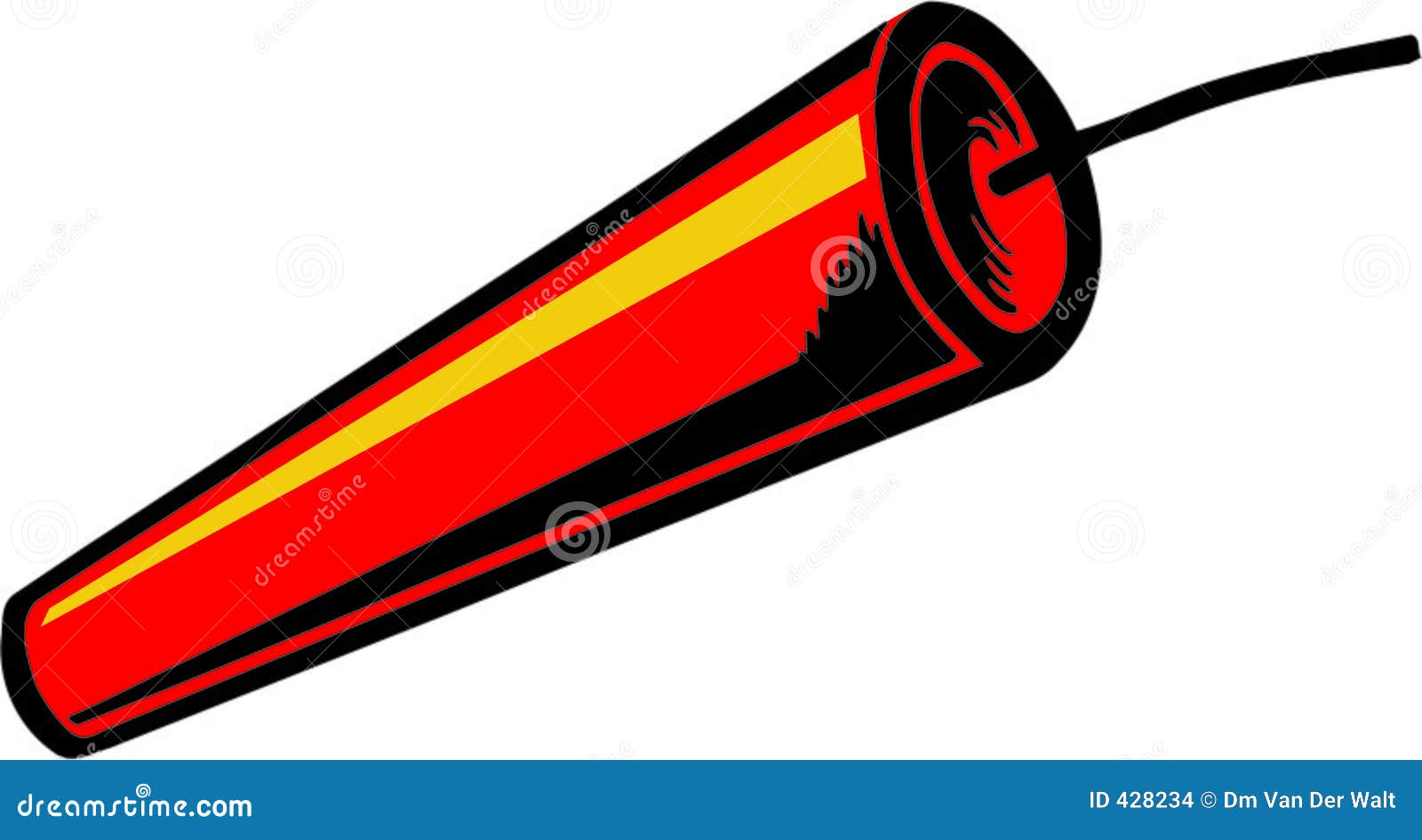 Dynamite stock vector. Illustration of dynamite, expode - 428234