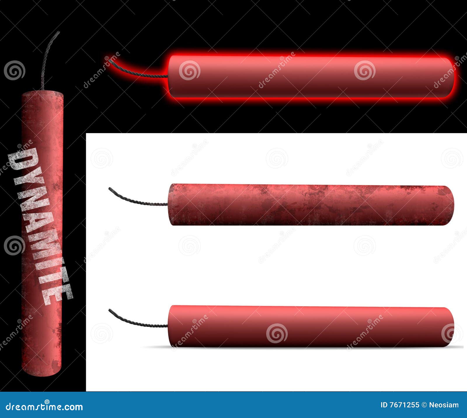 Dynamite stock illustration. Illustration of path, failure - 7671255