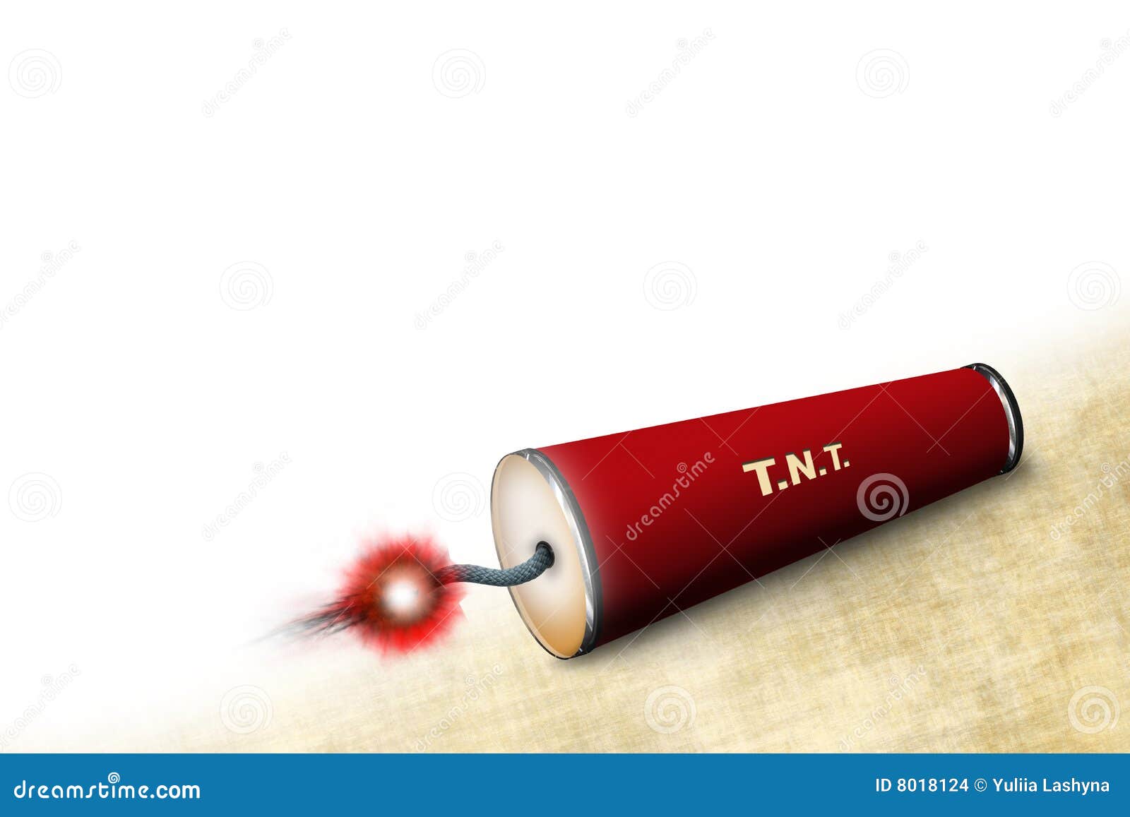 Dynamite stock illustration. Illustration of bomb, fire - 8018124