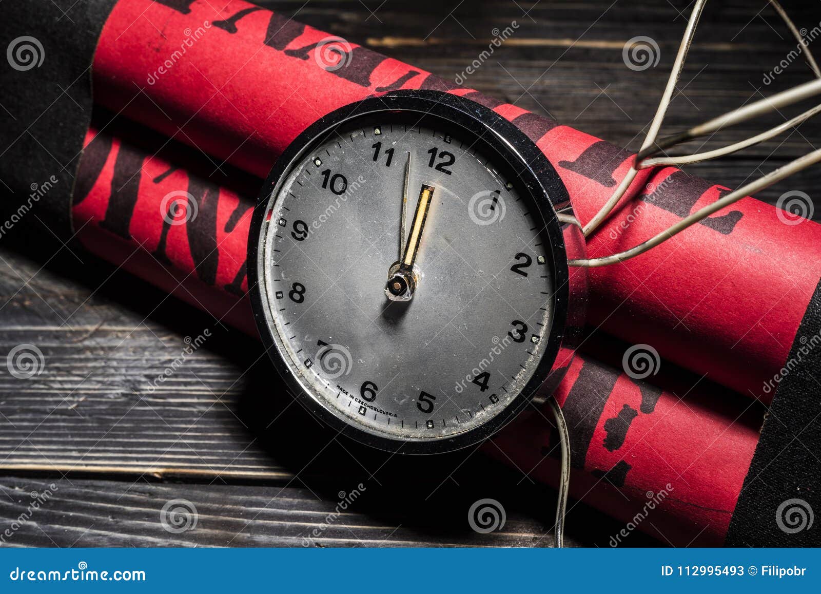 Dynamite Bomb With A Timer Stock Photo | CartoonDealer.com #112996068