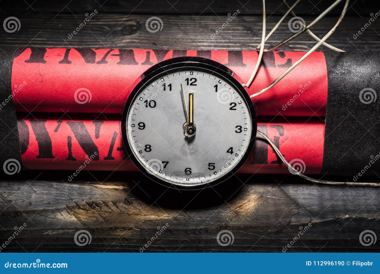 Dynamite Bomb With A Timer Stock Photo | CartoonDealer.com #112996068
