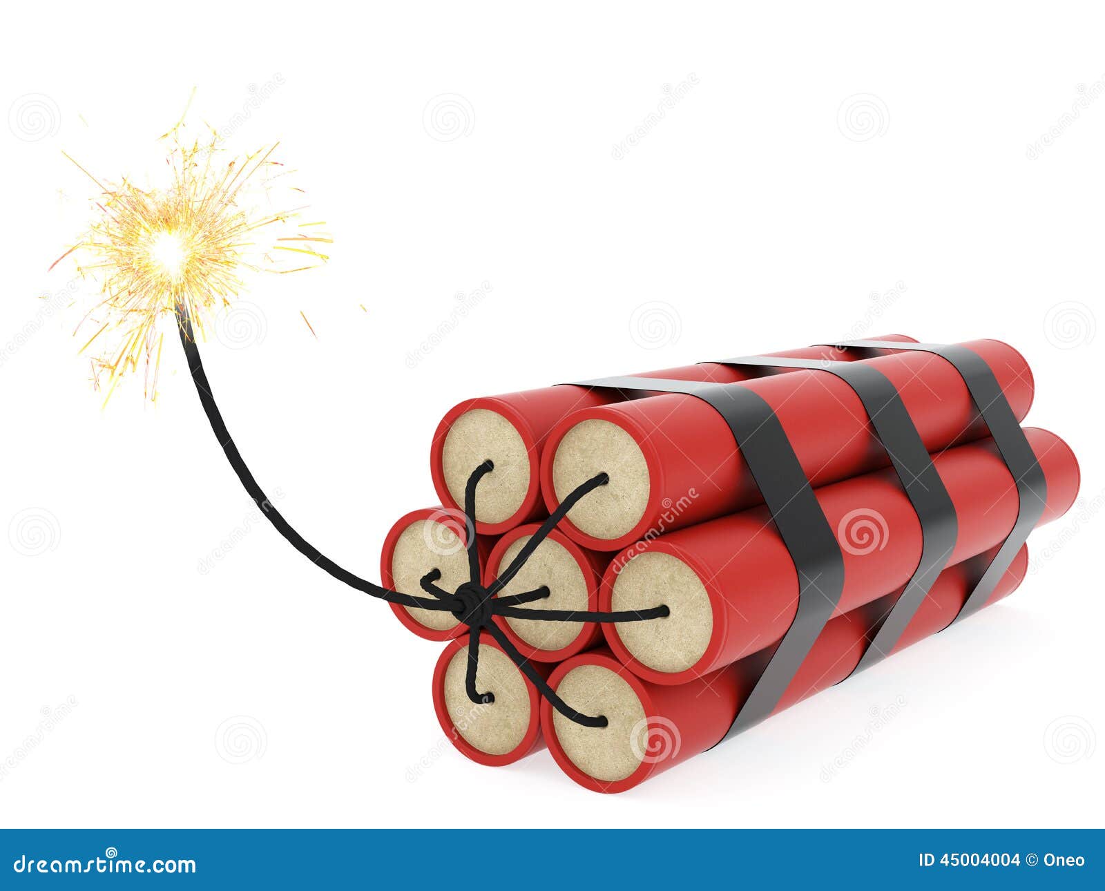Dynamite On A White Background Royalty-Free Cartoon | CartoonDealer.com ...