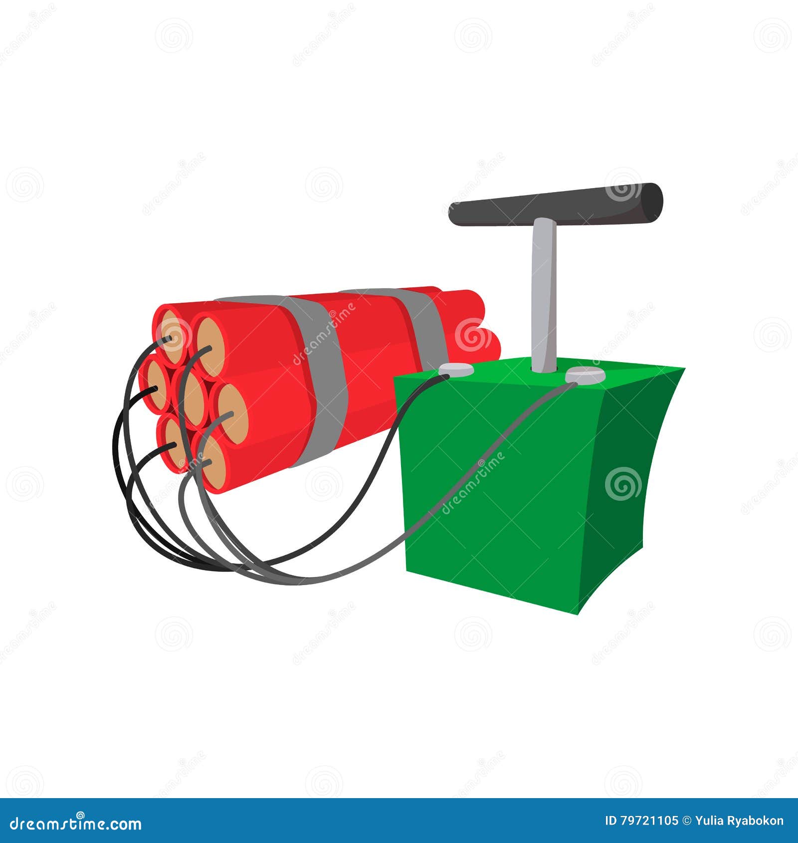 Dynamite cartoon icon stock vector. Illustration of icon - 79721105