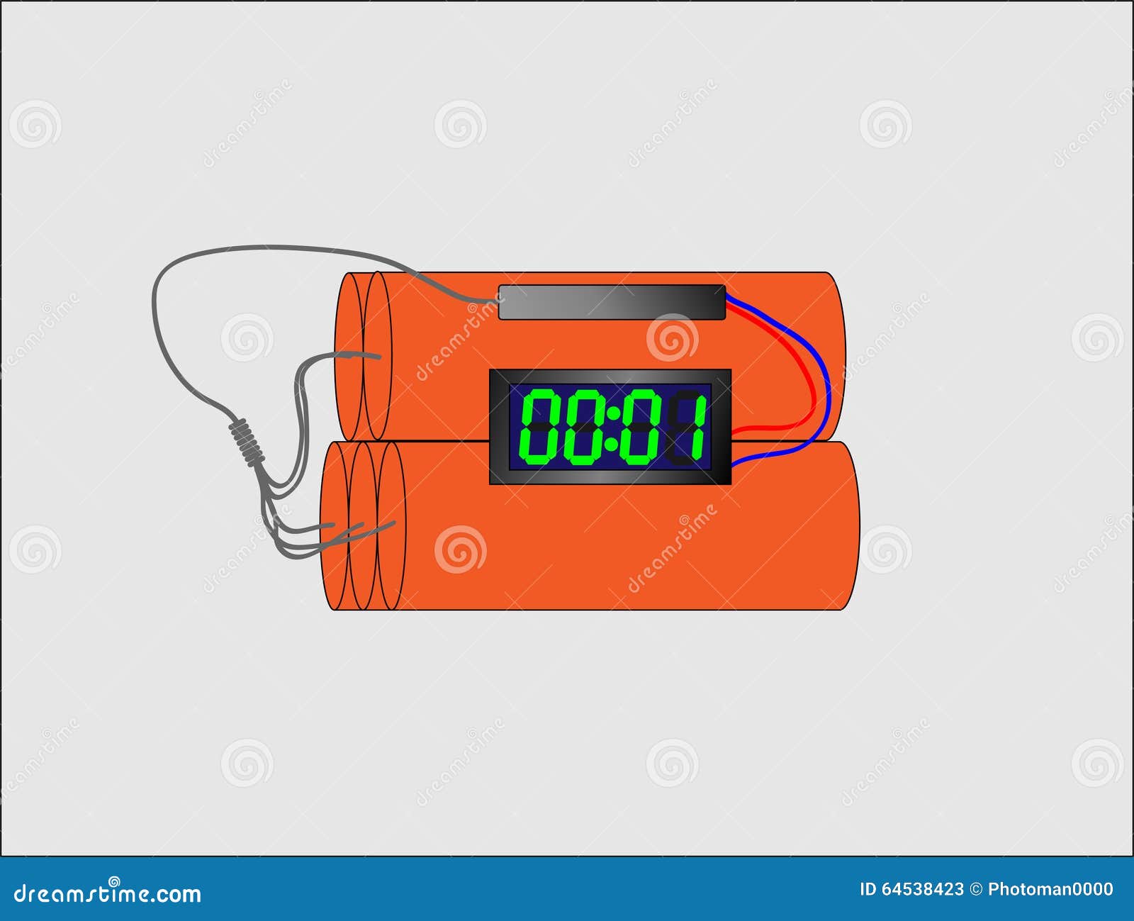 Dynamite Countdown stock illustration. Illustration of display - 64538423