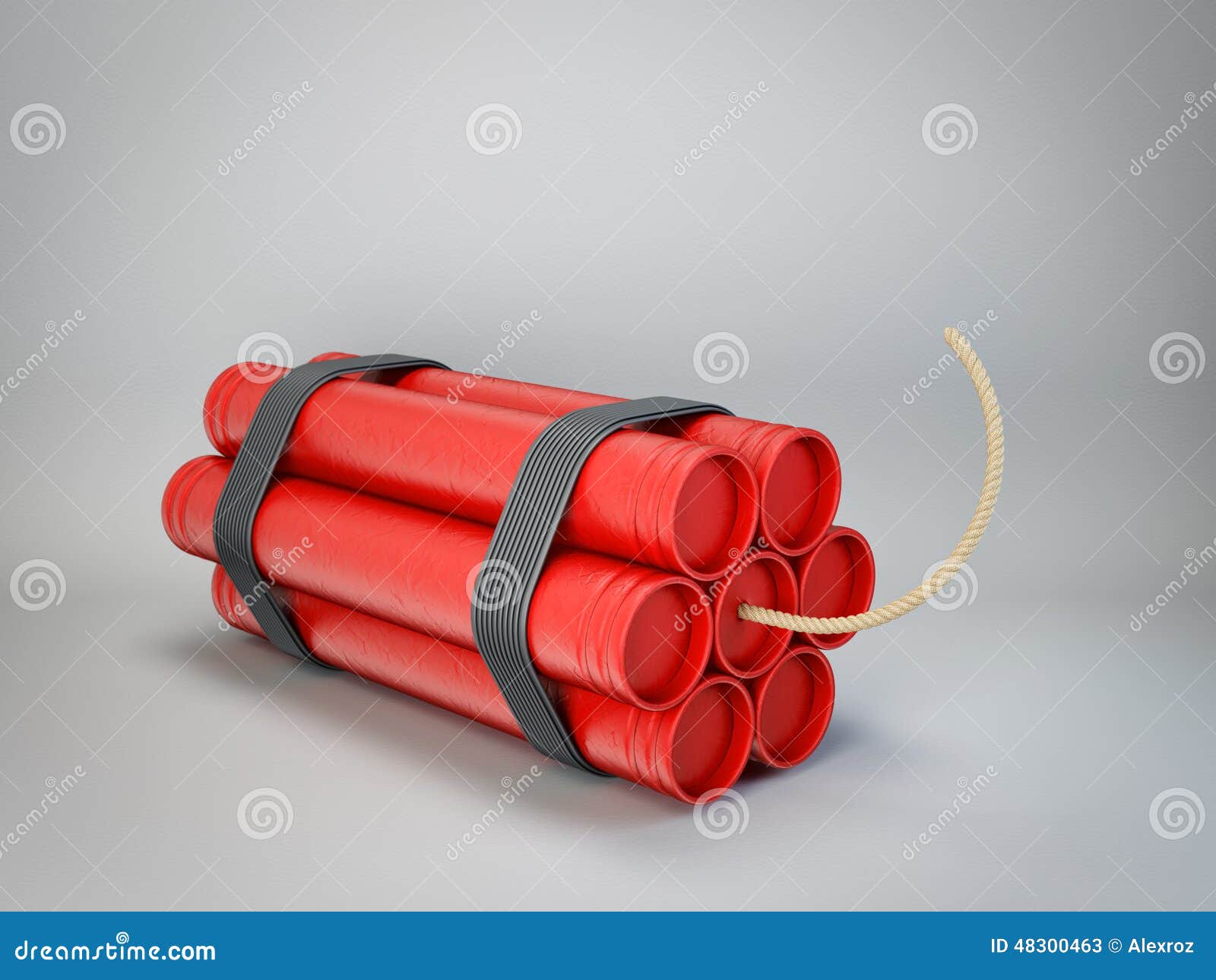 Dynamite stock illustration. Illustration of fuse, wick - 48300463