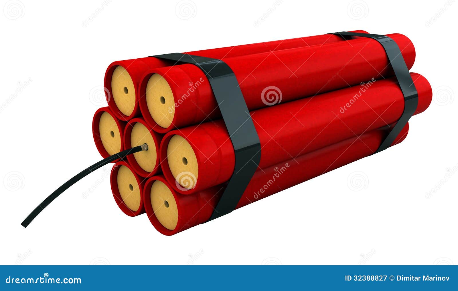 Dynamite stock illustration. Illustration of stick, dynamite - 32388827