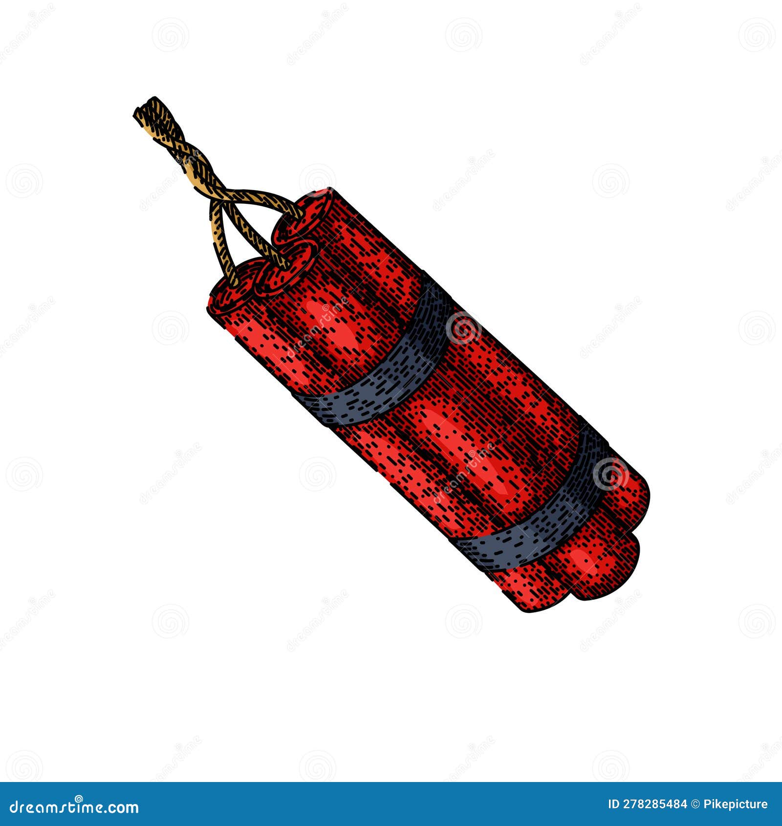 Dynamite Explosion Tnt Sketch Hand Drawn Vector Stock Vector ...