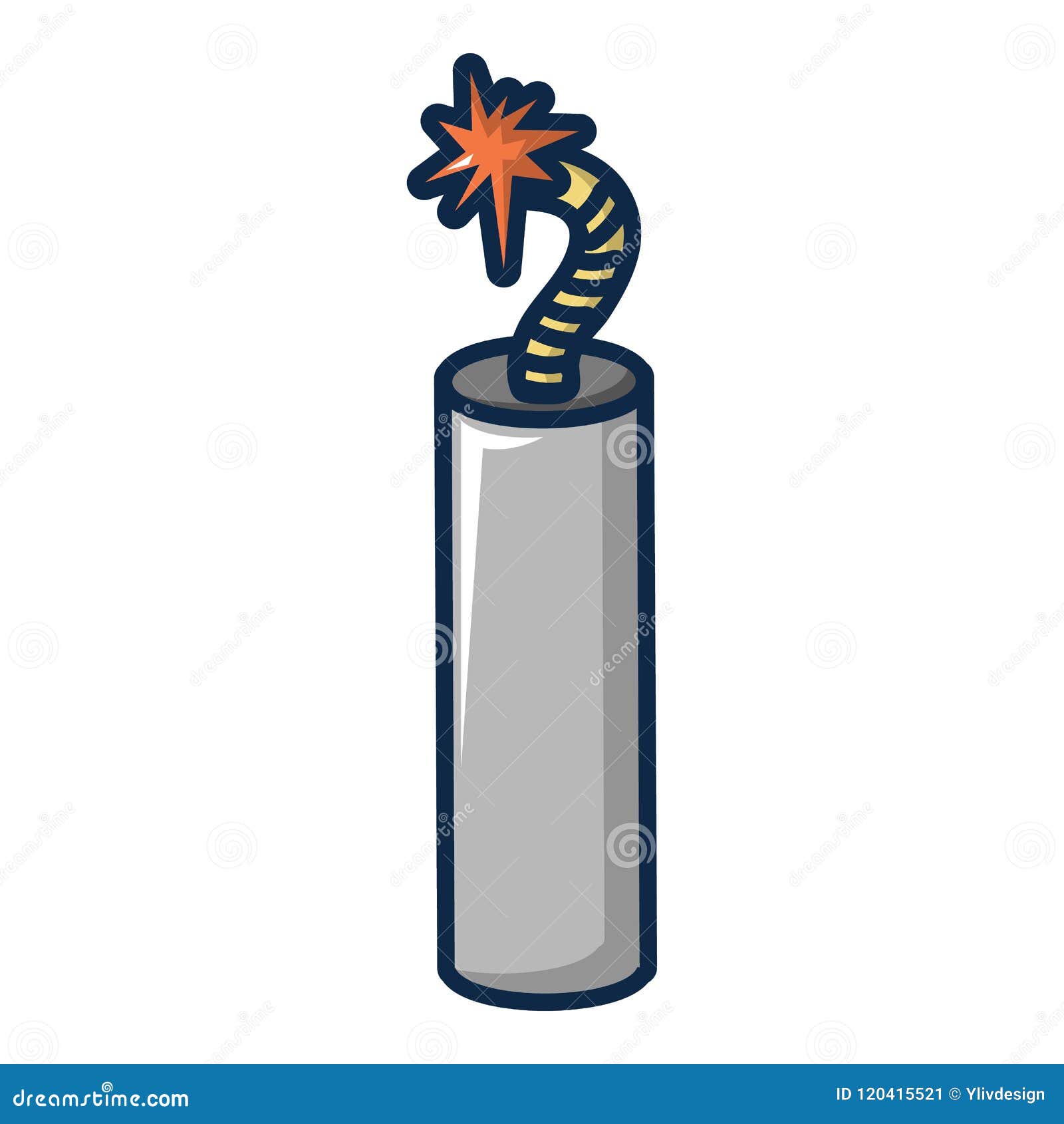 Dynamite Explosive Icon, Cartoon Style Stock Vector - Illustration of ...