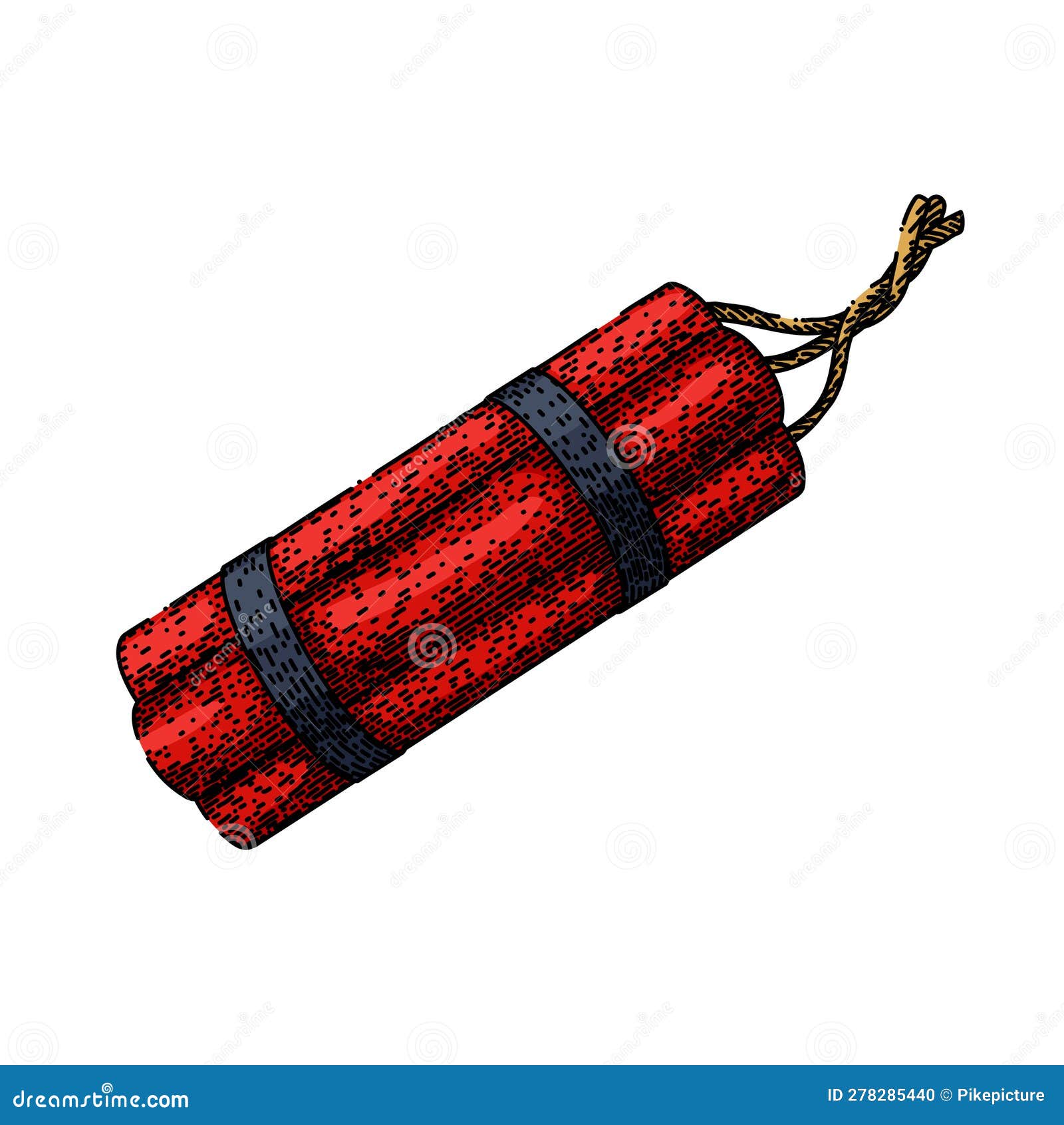 Dynamite Explosive Tnt Sketch Hand Drawn Vector Stock Vector ...