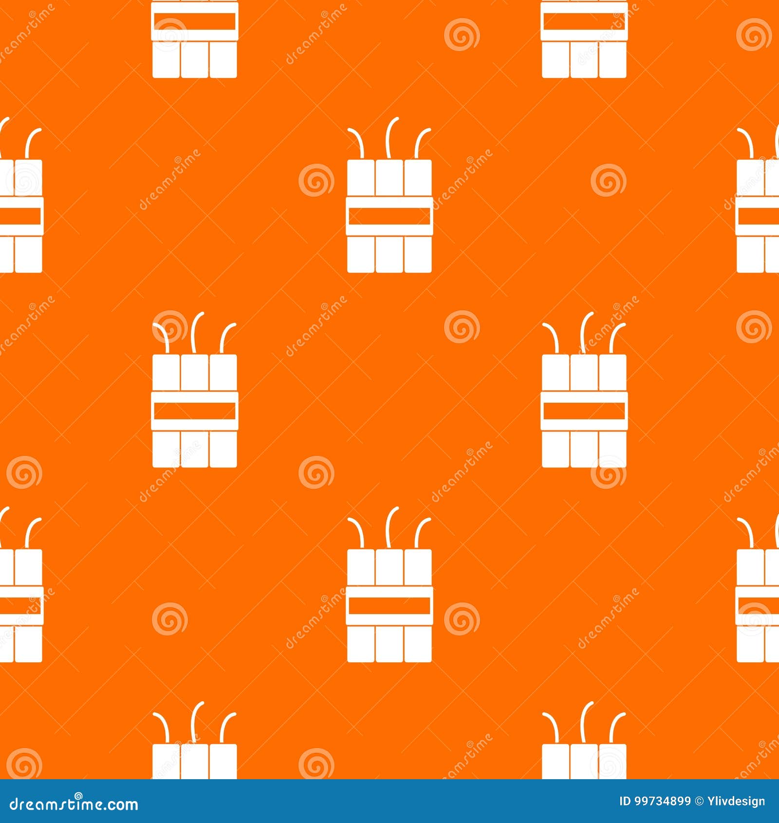 Dynamite Explosives Pattern Seamless Stock Vector - Illustration of ...