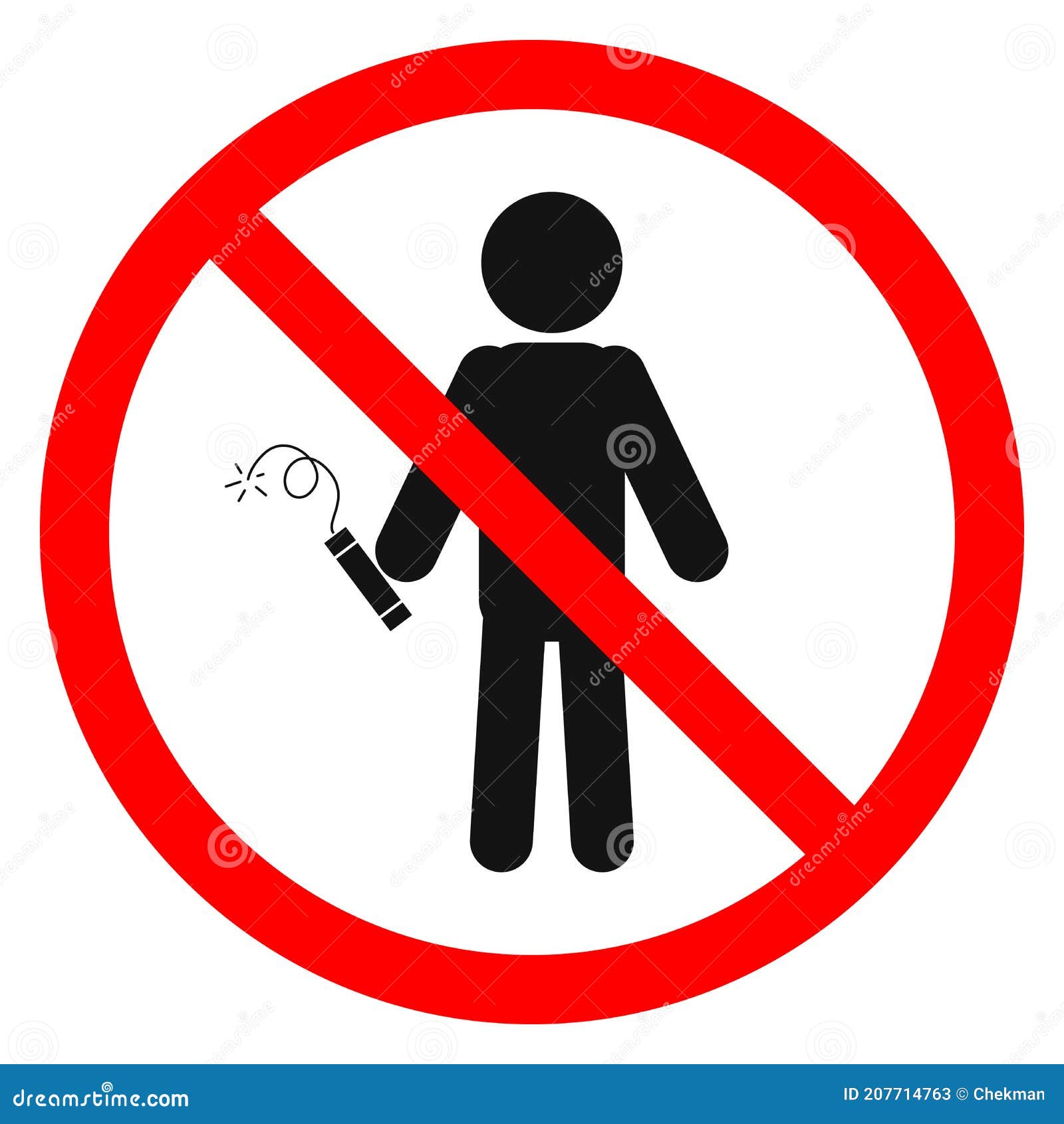 Dynamite is Forbidden. Stop Dynamite Icon. Explosion Prohibition Stock ...