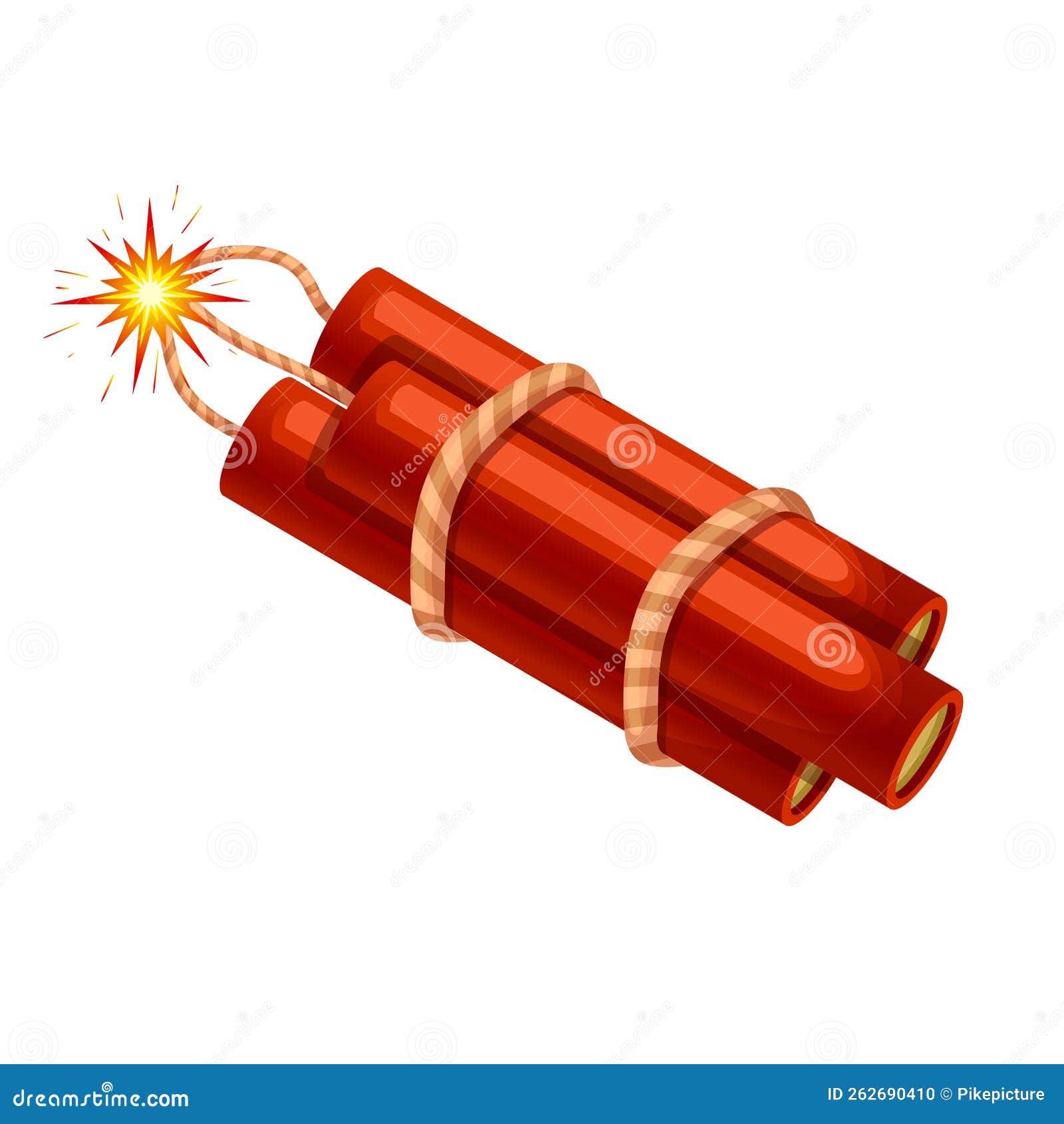 Dynamite Fuse Cartoon Vector Illustration Stock Vector - Illustration ...