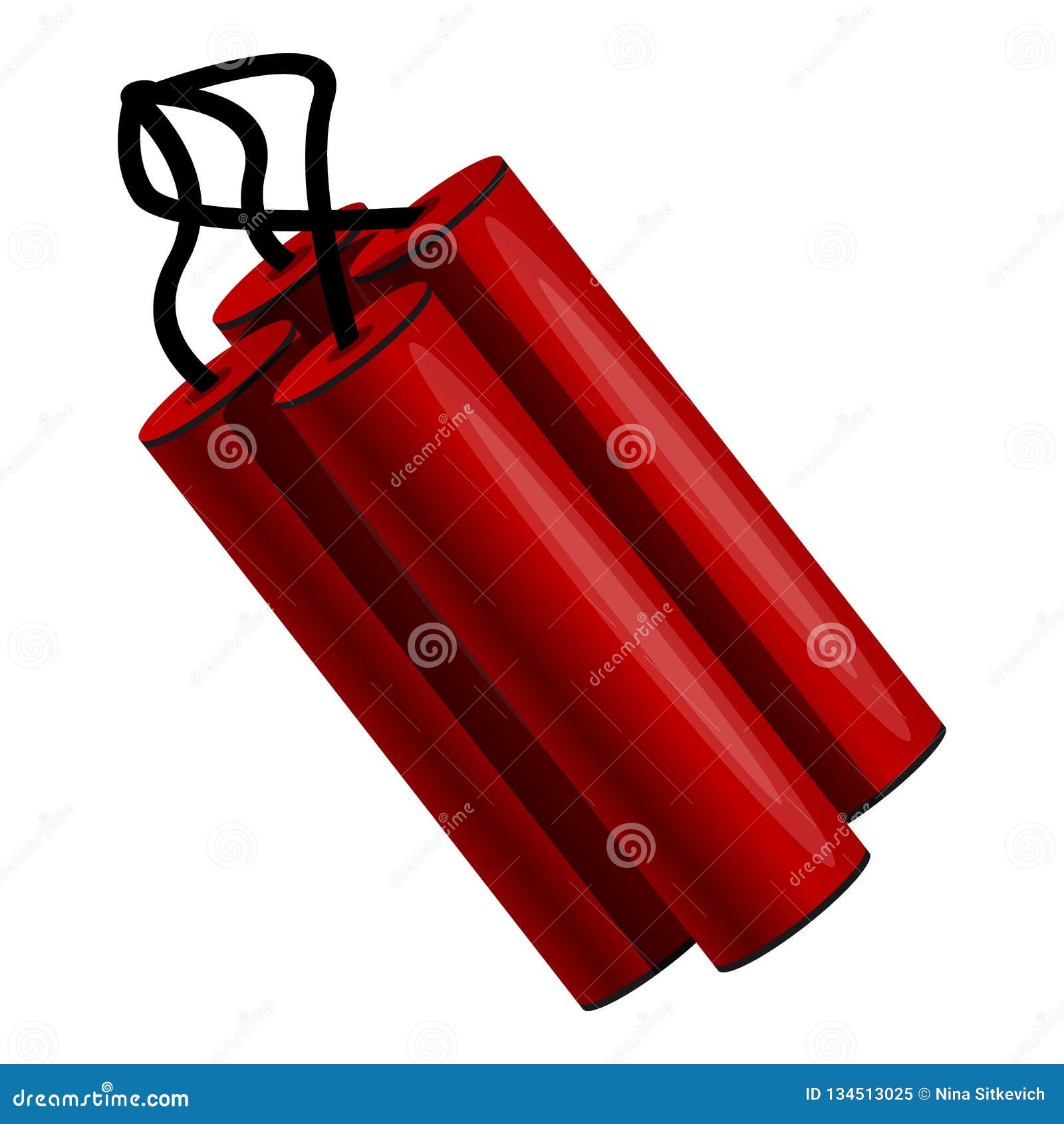 Dynamite Icon, Cartoon Style Stock Vector - Illustration of bomb ...