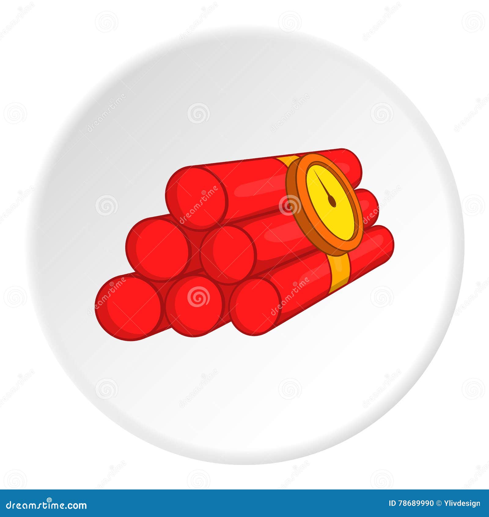 Dynamite Icon, Cartoon Style Stock Vector - Illustration of destruction ...