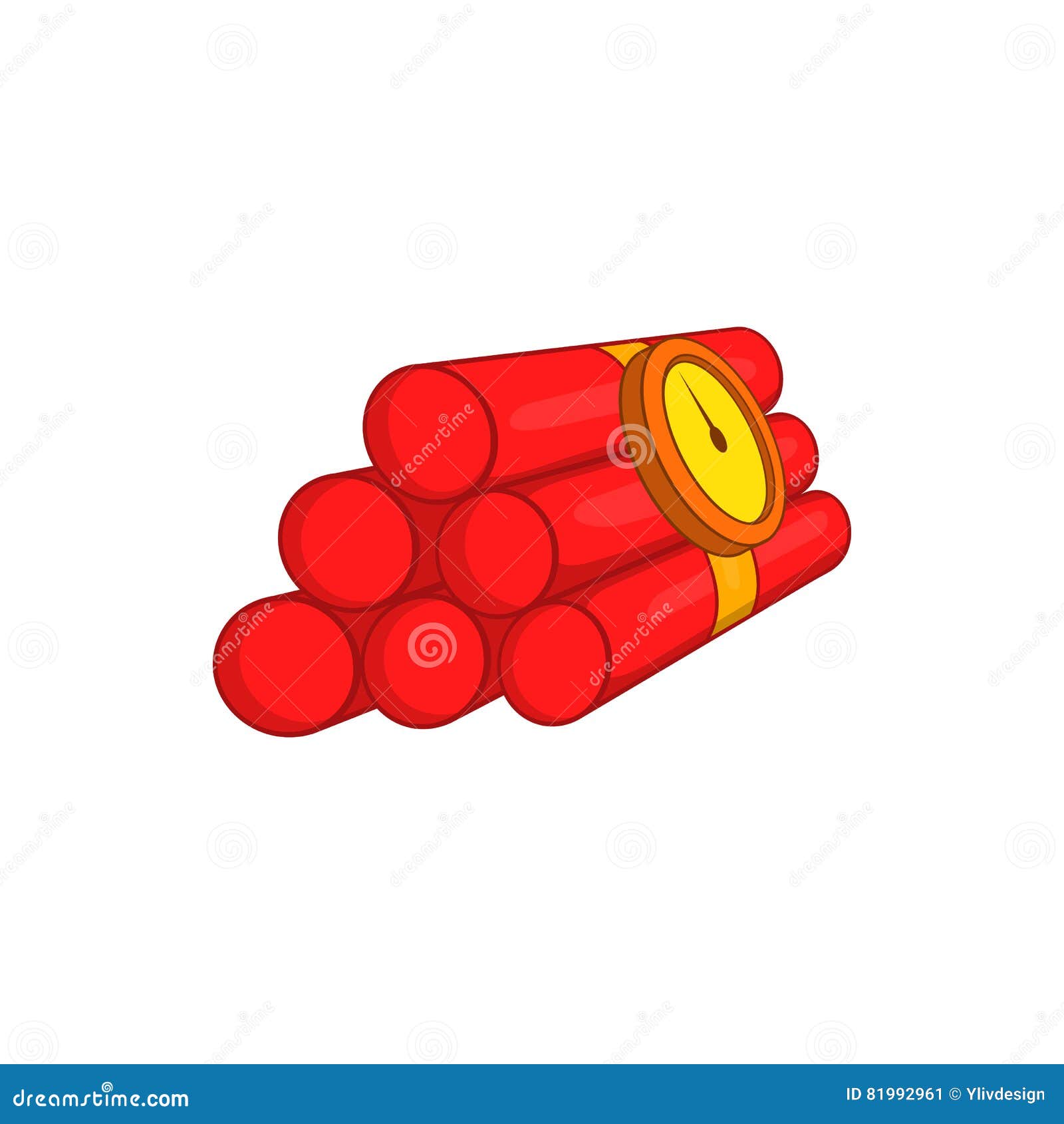 Dynamite Icon, Cartoon Style Stock Vector - Illustration of dynamite ...