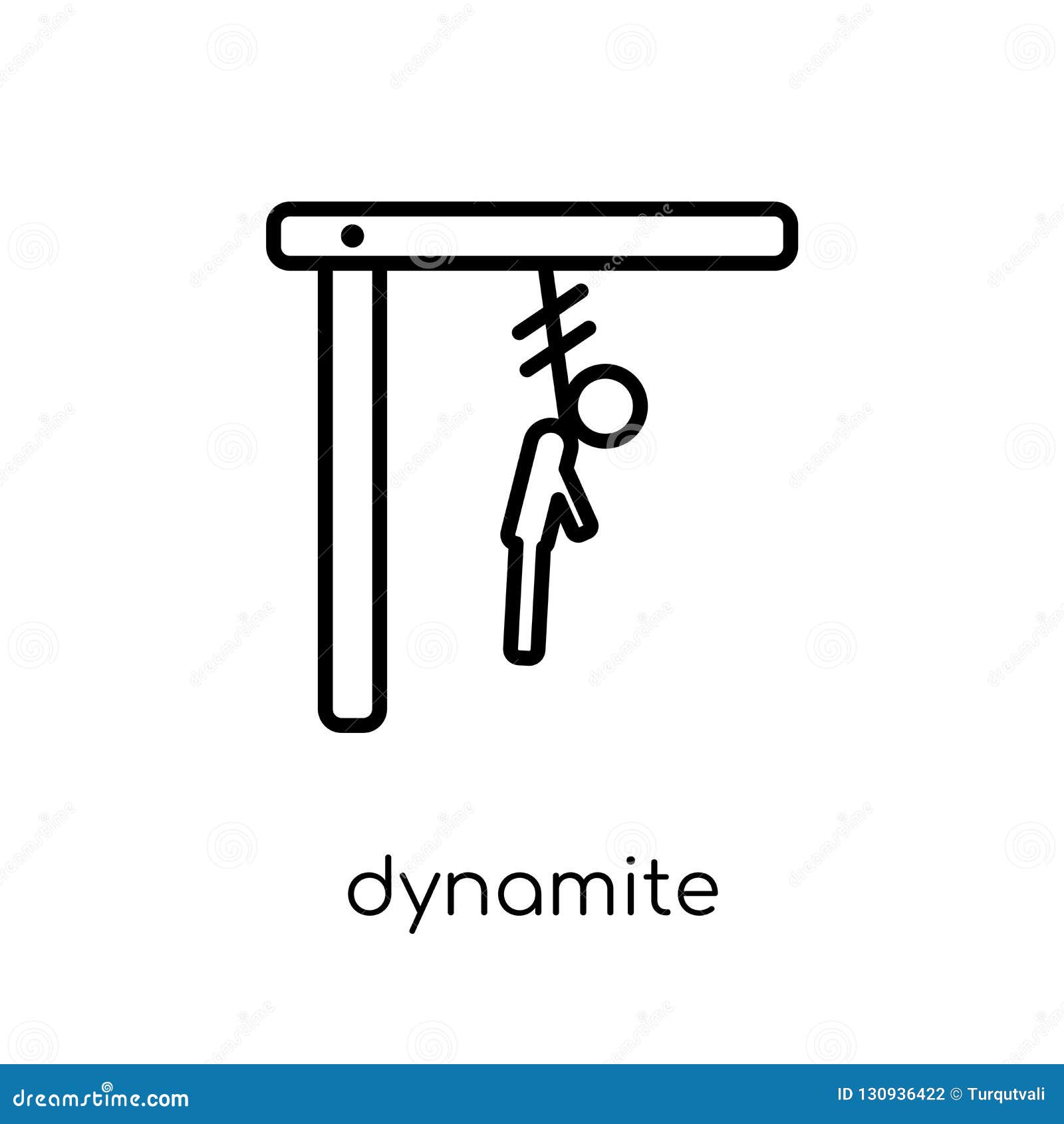 Linear Dynamite Icon From Army And War Outline Collection. Thin Line ...