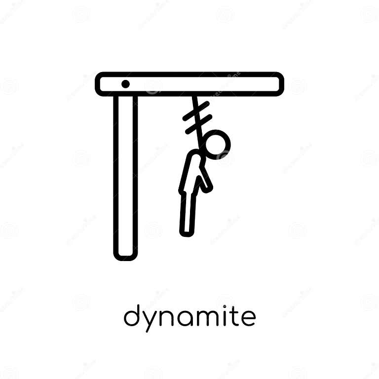 Dynamite Icon. Trendy Modern Flat Linear Vector Dynamite Icon on Stock ...
