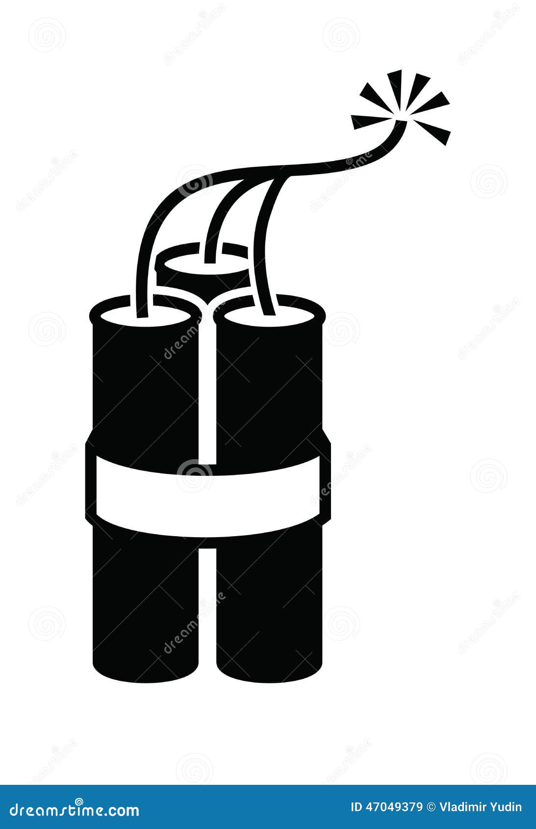 Dynamite icon stock vector. Illustration of isolated - 47049379
