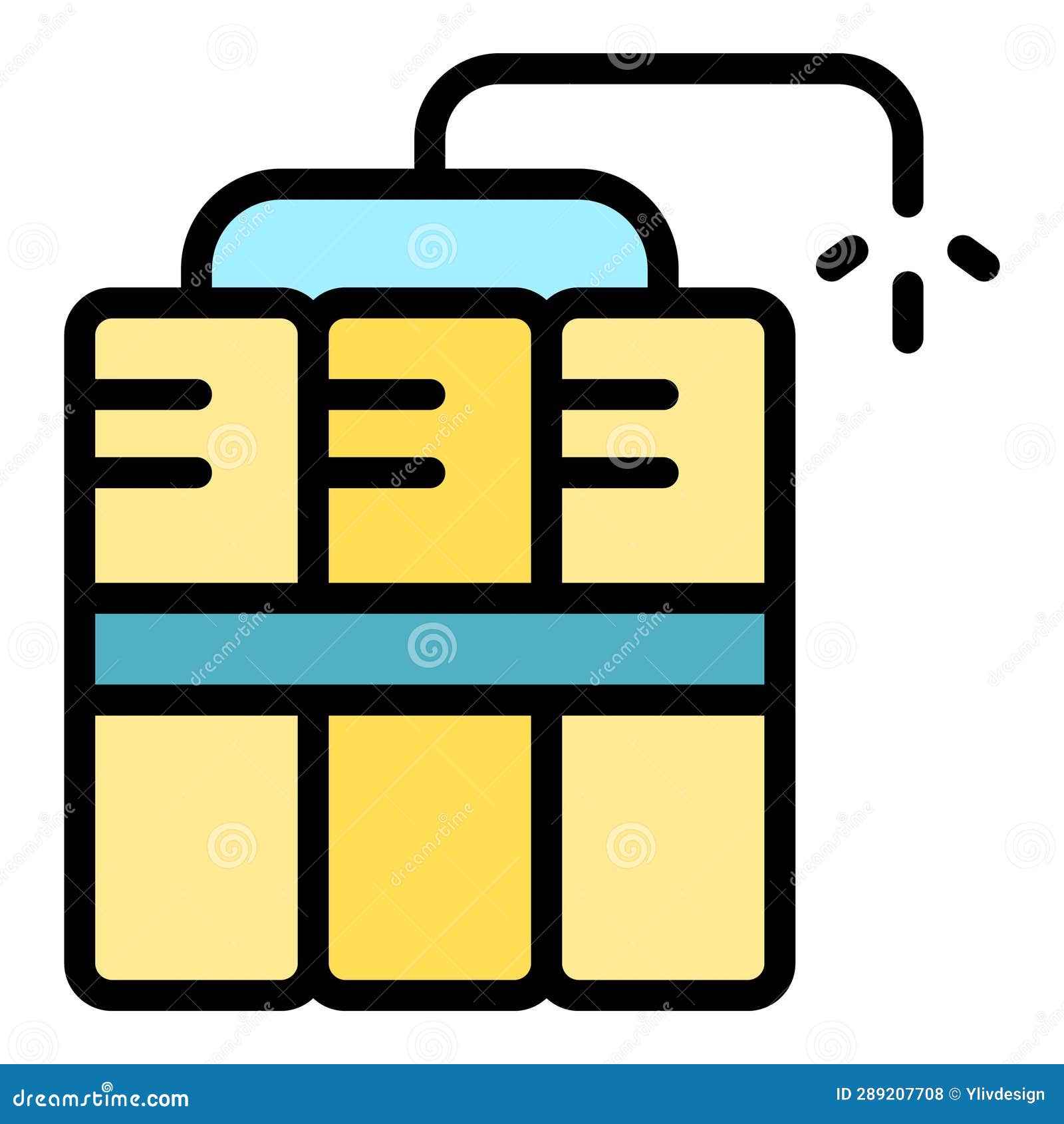 Dynamite icon vector flat stock vector. Illustration of icon - 289207708