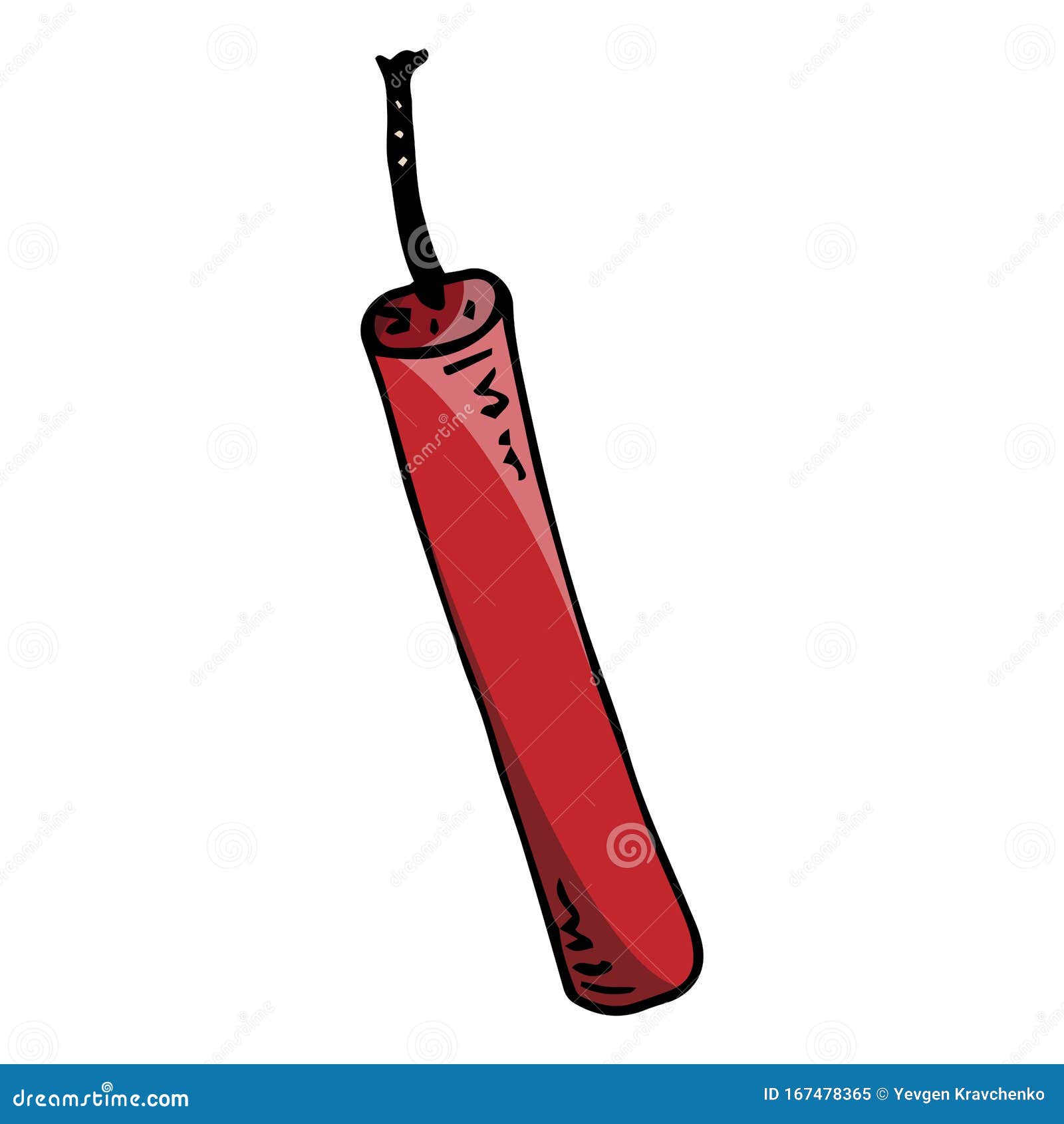 Dynamite Icon. Vector of Dynamite, TNT. Hand Drawn Dynamite Stock ...